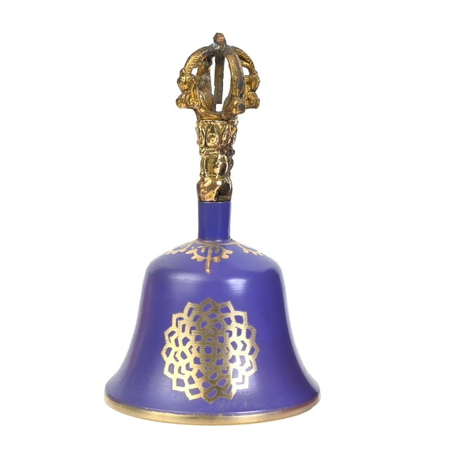 Violet Crown Chakra Tibetan Bell (Note B) - 5.5 Inches H x 3 Inches D ...