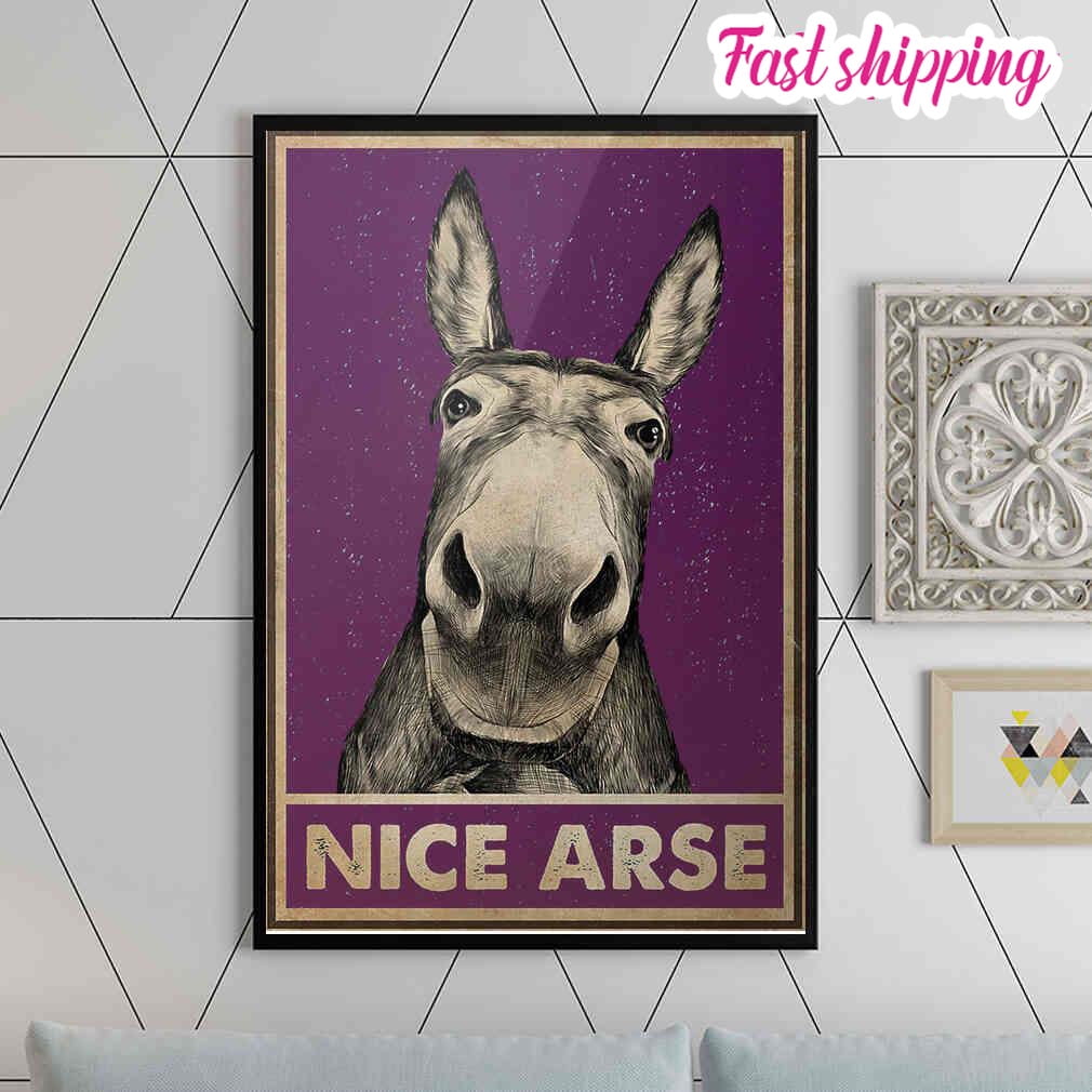 Violet Donkey Nice Arse Poster Prints Poster Wall Art Vertical 16 x 24 Inch Poster - Walmart.com