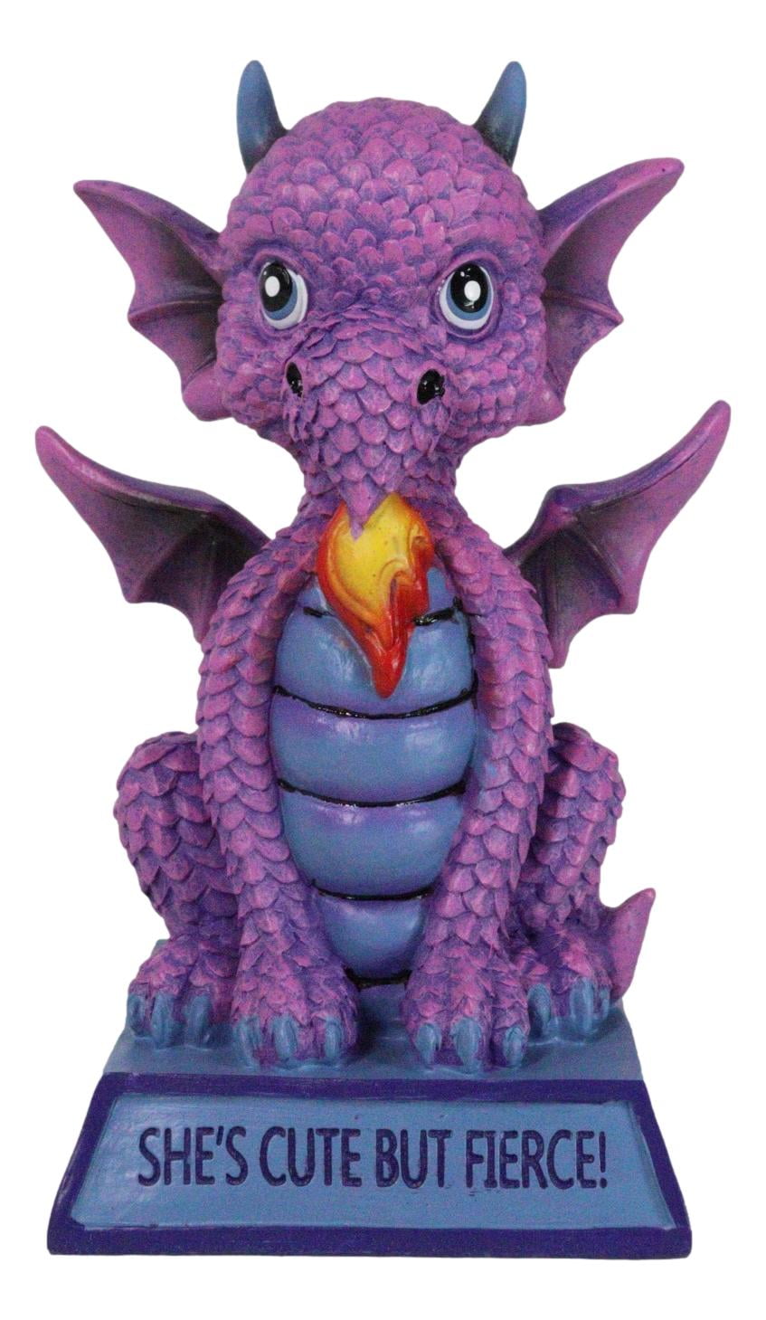 Violet Drake Koan Cartoon Chibi Dragon Fantasy Figurine She's Cute But ...