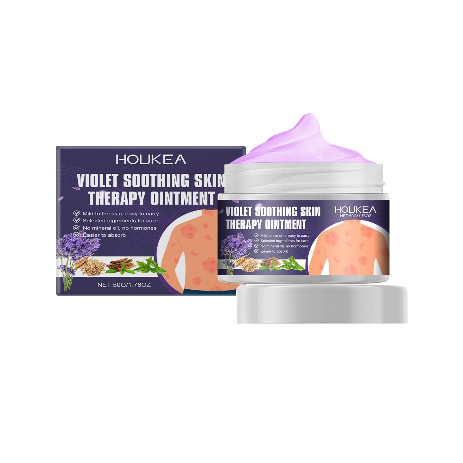 Violet Eczema Soothing Cream For Skin,50g - Walmart.com