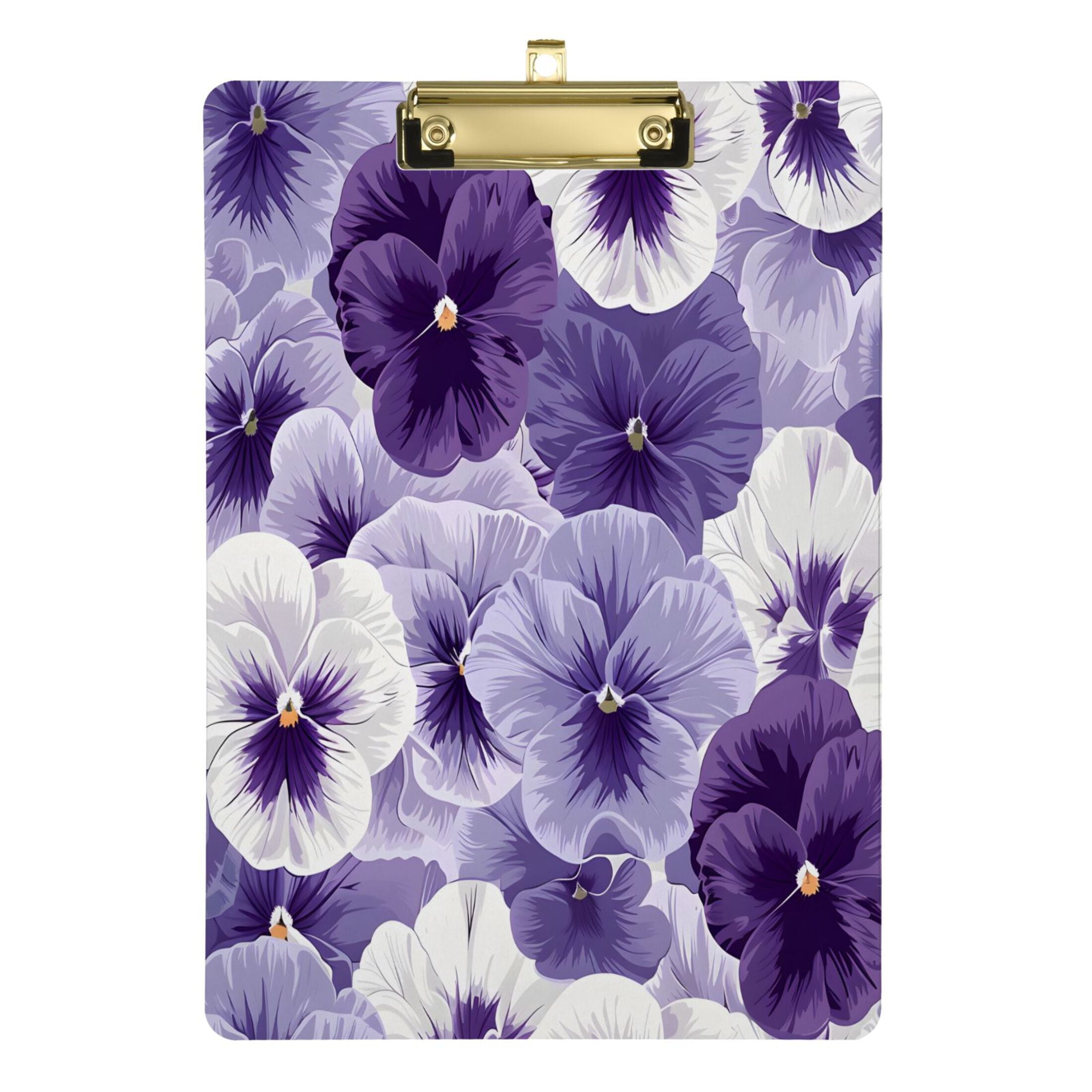Violet Flowers Acrylic Clipboards A4 Standard Letter Size Clipboard 12. ...