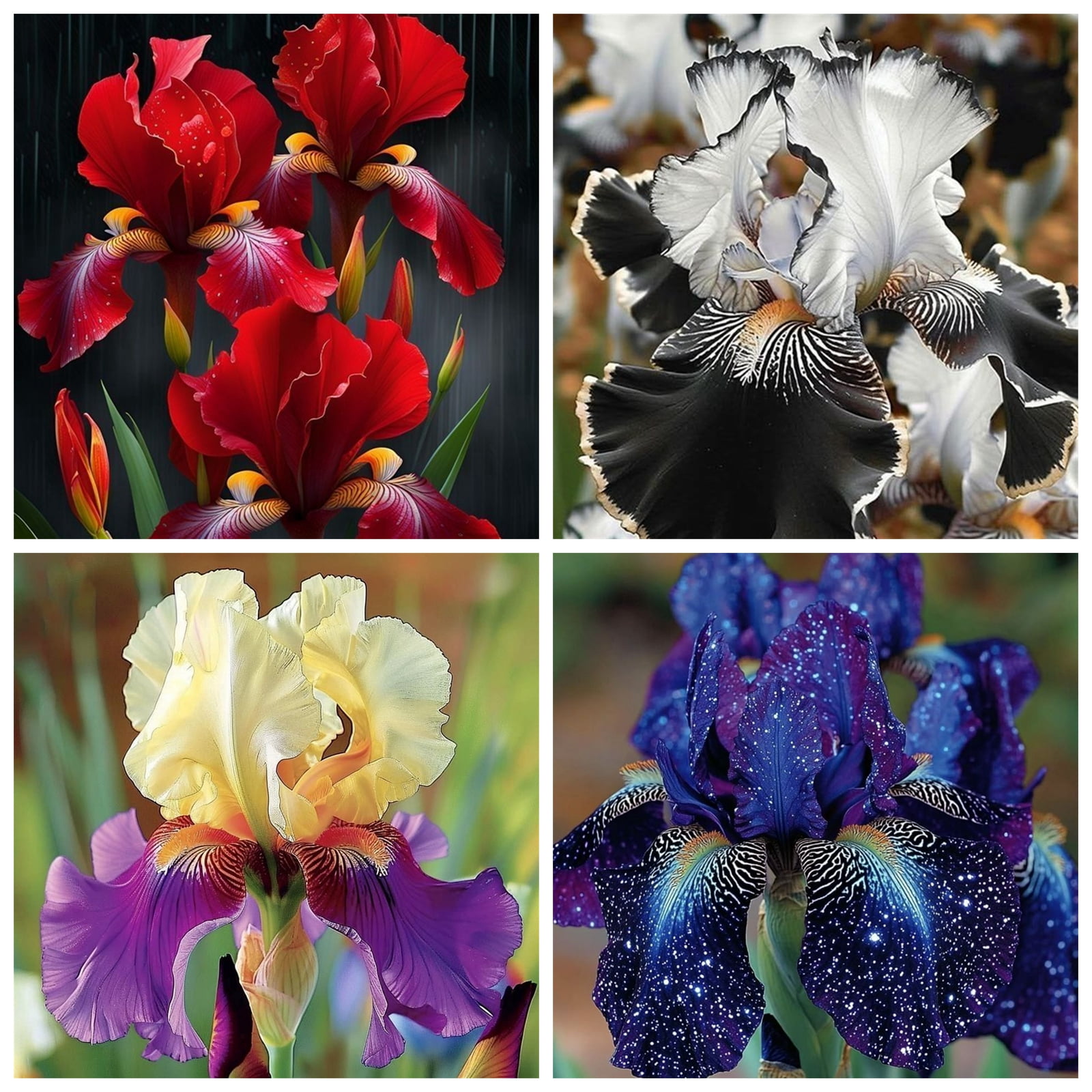 Violet Iris for Planting-(Non-Artificial)-No-fuss Cultivation & Fast ...