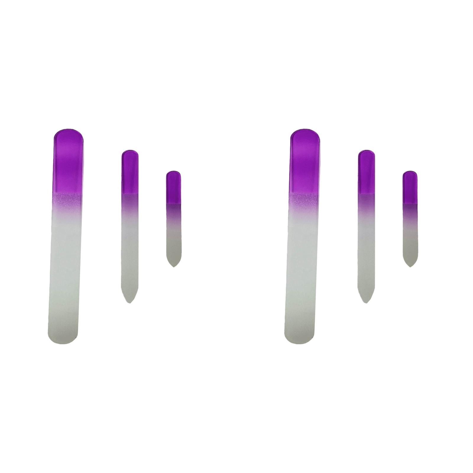 Violet Large And Medium Glass File Glass Nail File 3 Sizes A Set Of ...