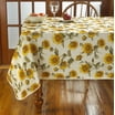 Classic Euro Sunflower Tablecloth With Large Sunflowers Design ...