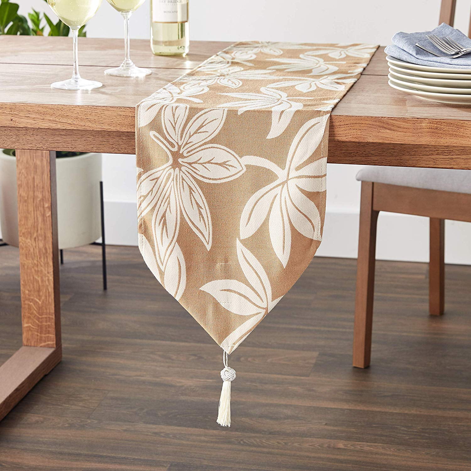 Violet Linen Cordova Collection Decorative Vintage Design Table Runner ...