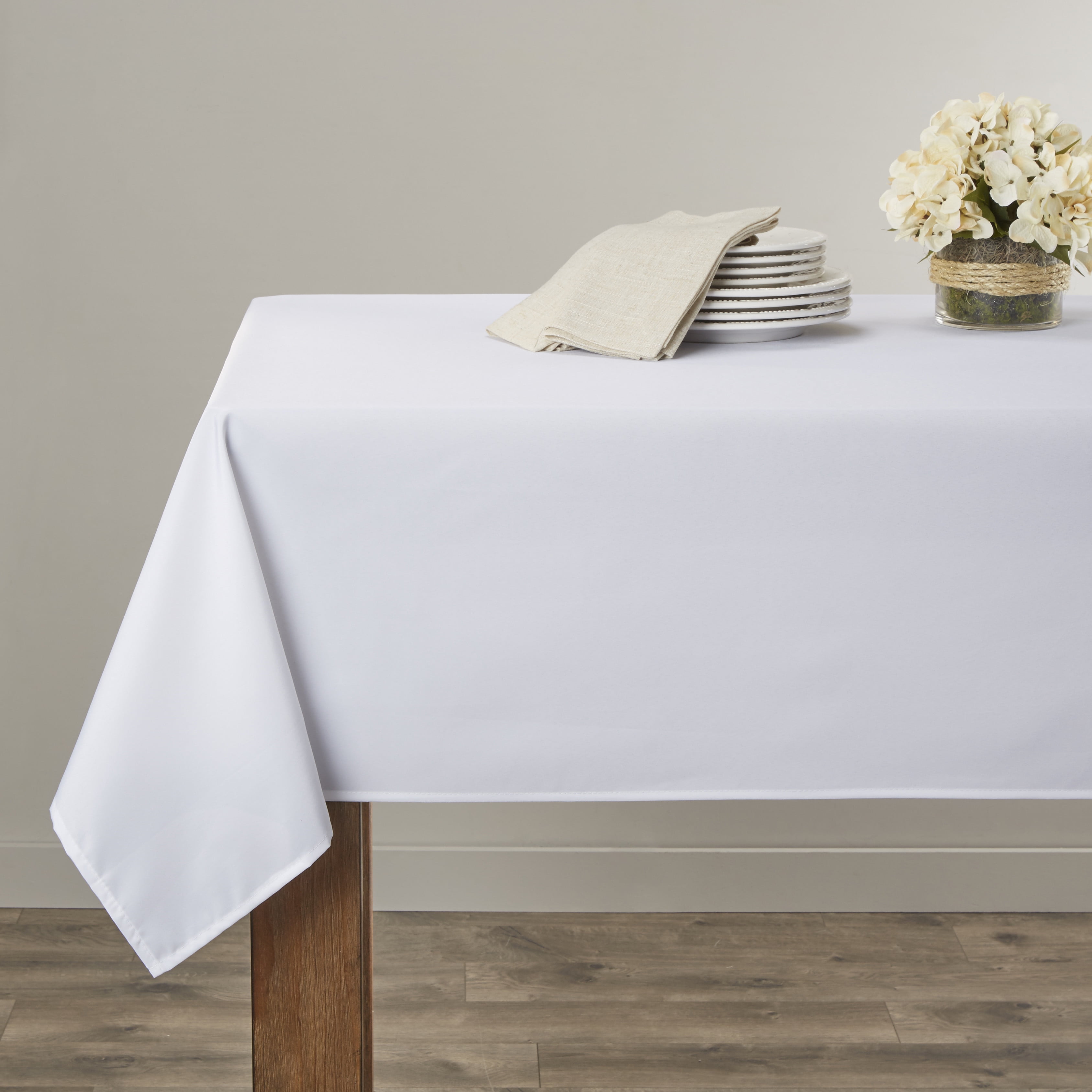Violet Linen Luxury Hotel Tablecloth, Heavy Duty, Washable, 60x156 Inch ...