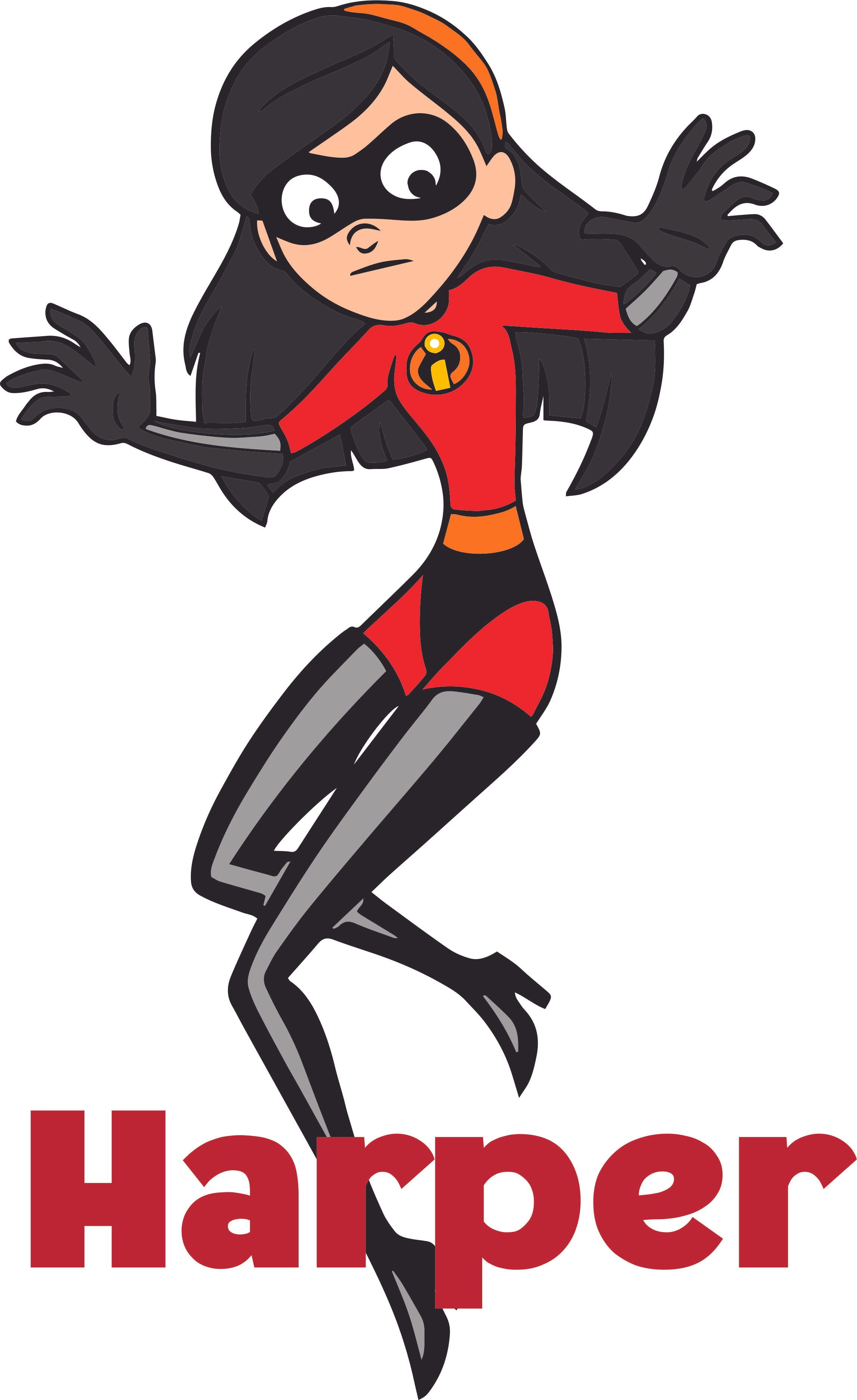 Violet Parr The Incredible Cartoon Customized Wall Decal - Custom Vinyl ...