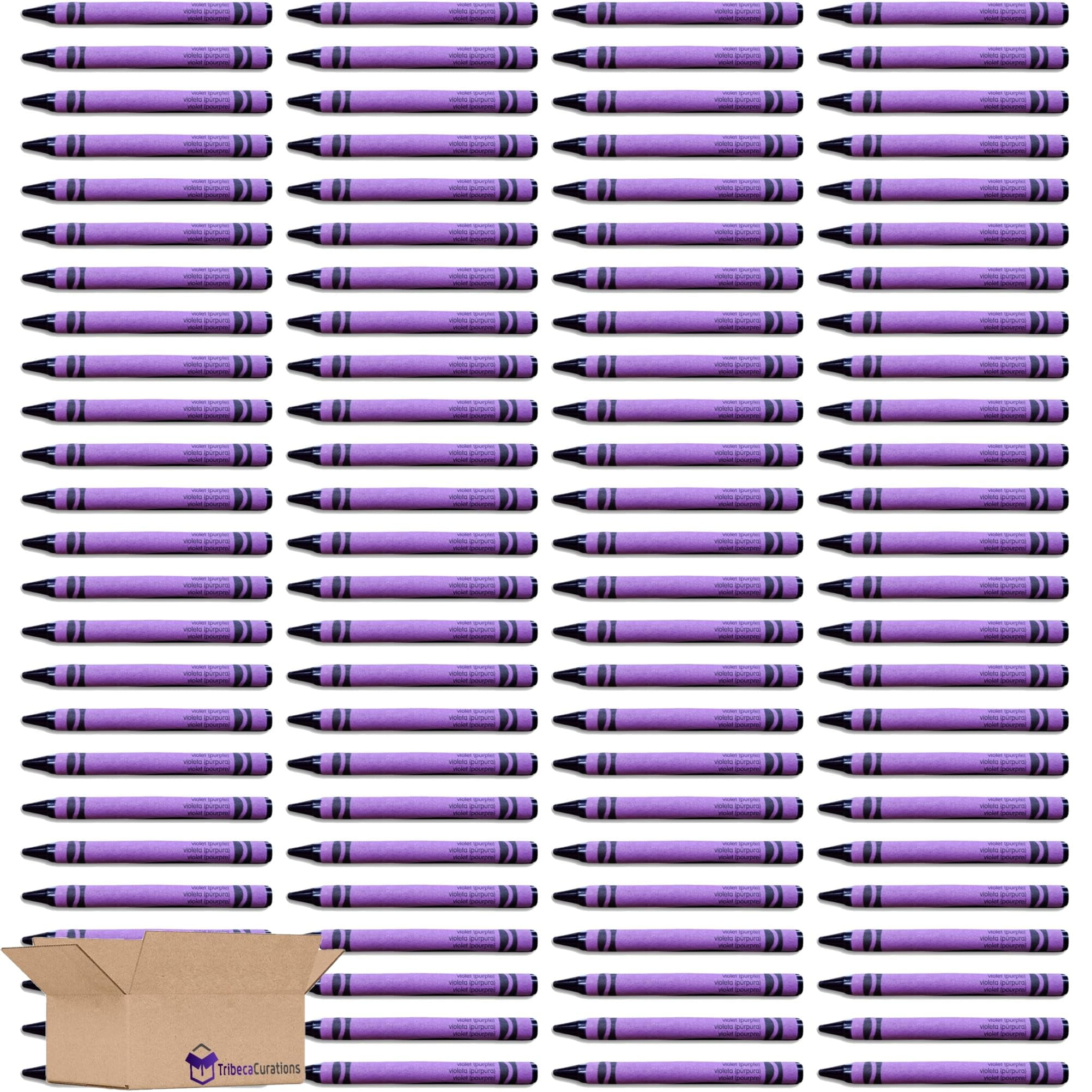 Violet (Purple) Crayon Bulk Value Pack | 100 Count - Walmart.com