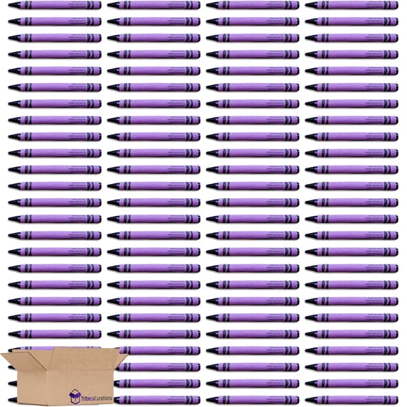 Violet (Purple) Crayon Bulk Value Pack | 100 Count - Walmart.com