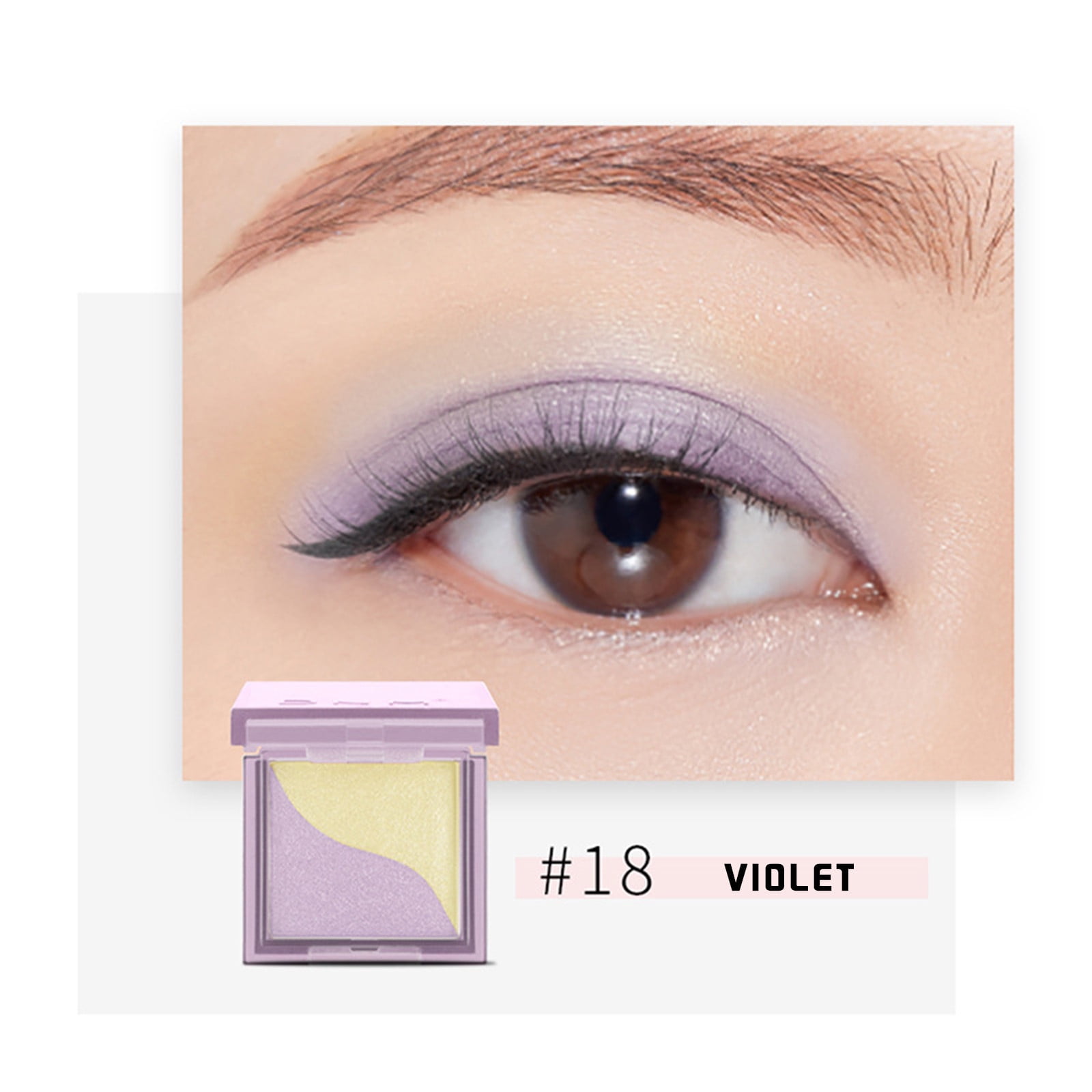 Violet Rose Gold Purple Pink Dark Brown Color Eyeshadow Palette Makeup ...