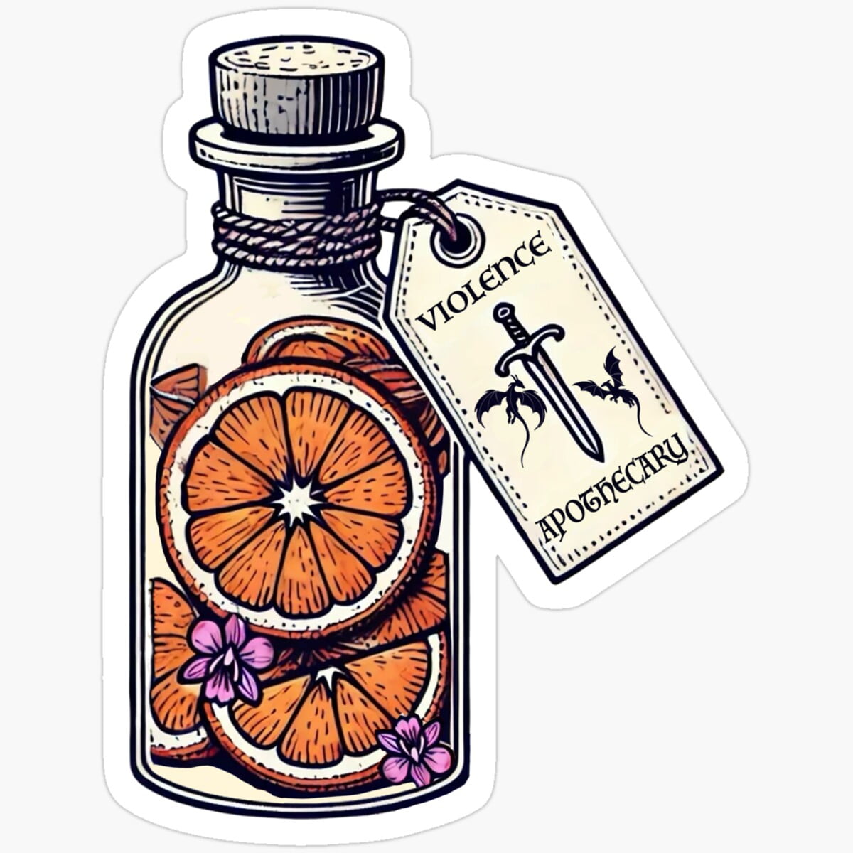 Violet'S Apothecary Sticker. Gift For You - Decorate Laptops, Water ...