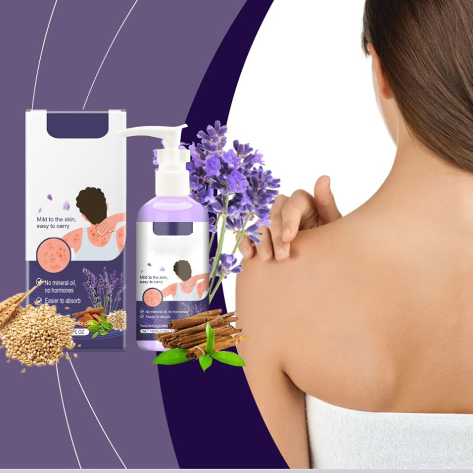 Violet Skin Shower Gel Warms And Cleanses The Body The Back Skin ...