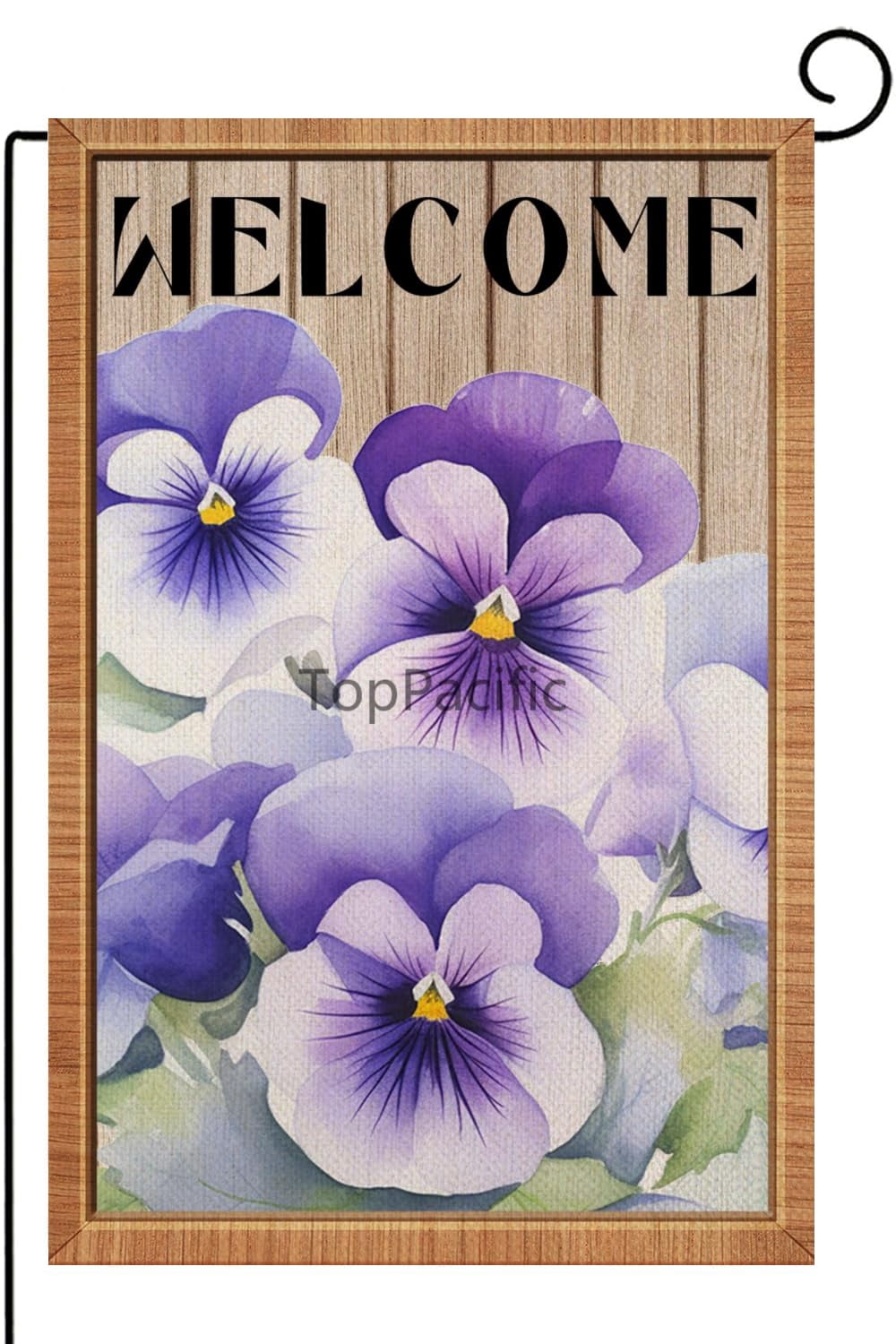 Violet Spring Summer Floral Garden Flag Vertical Double Sided Welcome ...