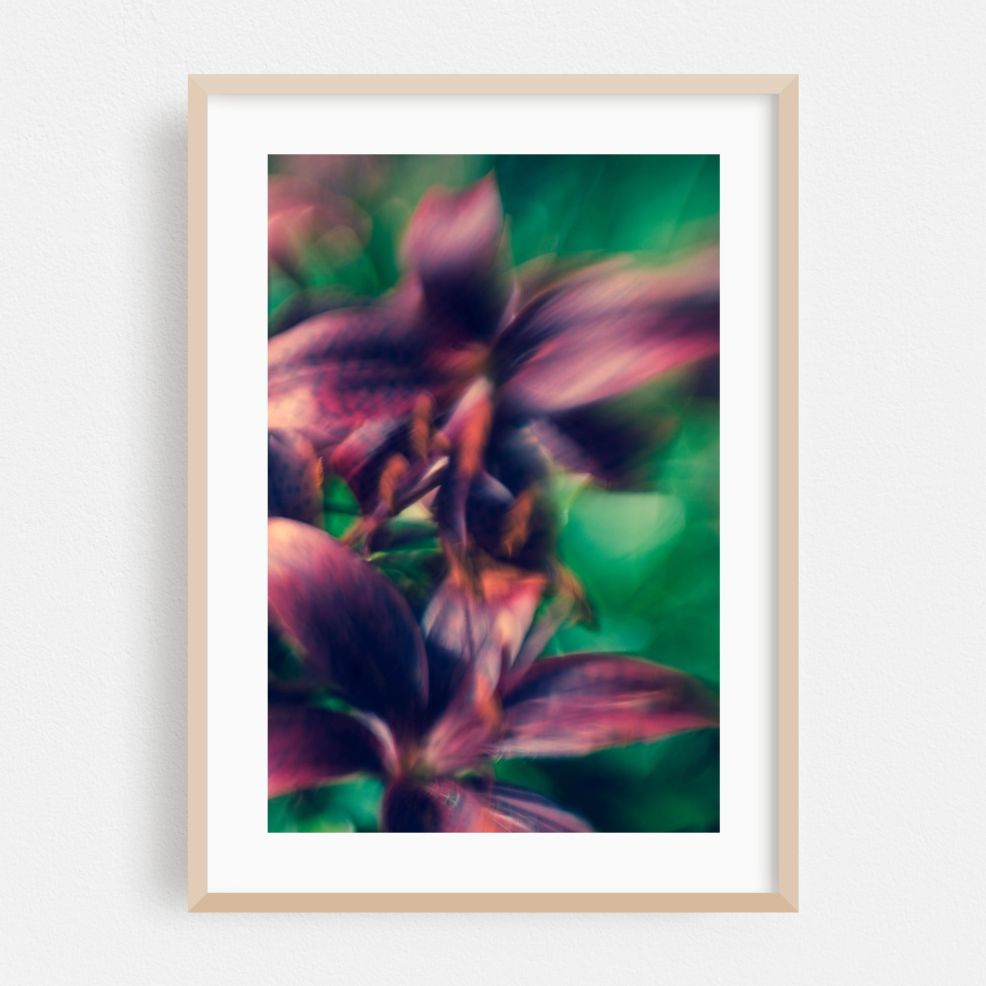 Violet lilies - Photography Abstract Psychedelic Floral Surrealism Modern Art Botanical Nature ...