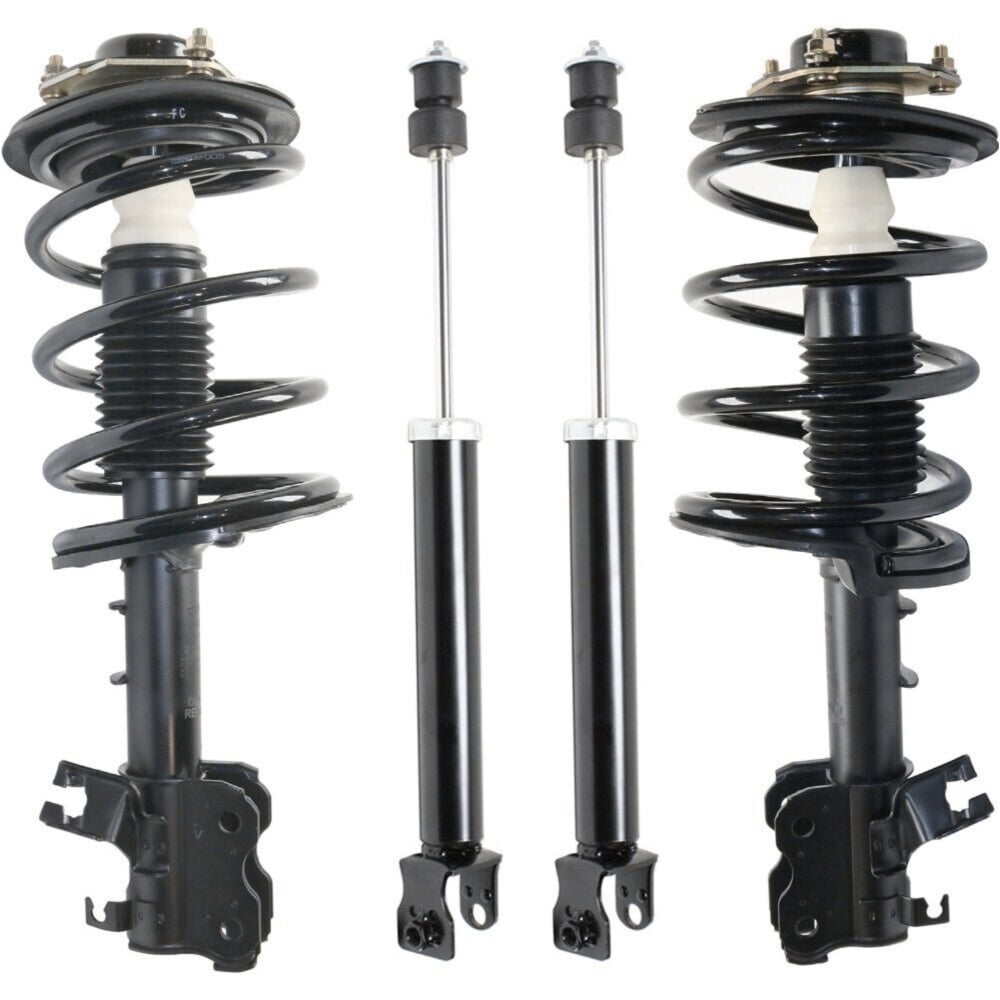 VioletLisa 1 Pair Front Rear Side Struts with Springs + 2 Shocks ...