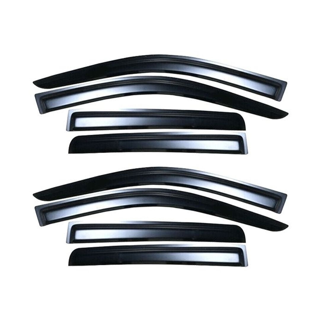 VioletLisa 2 Set of - Acrylic Tape Window Visors Sun Rain Guard ...