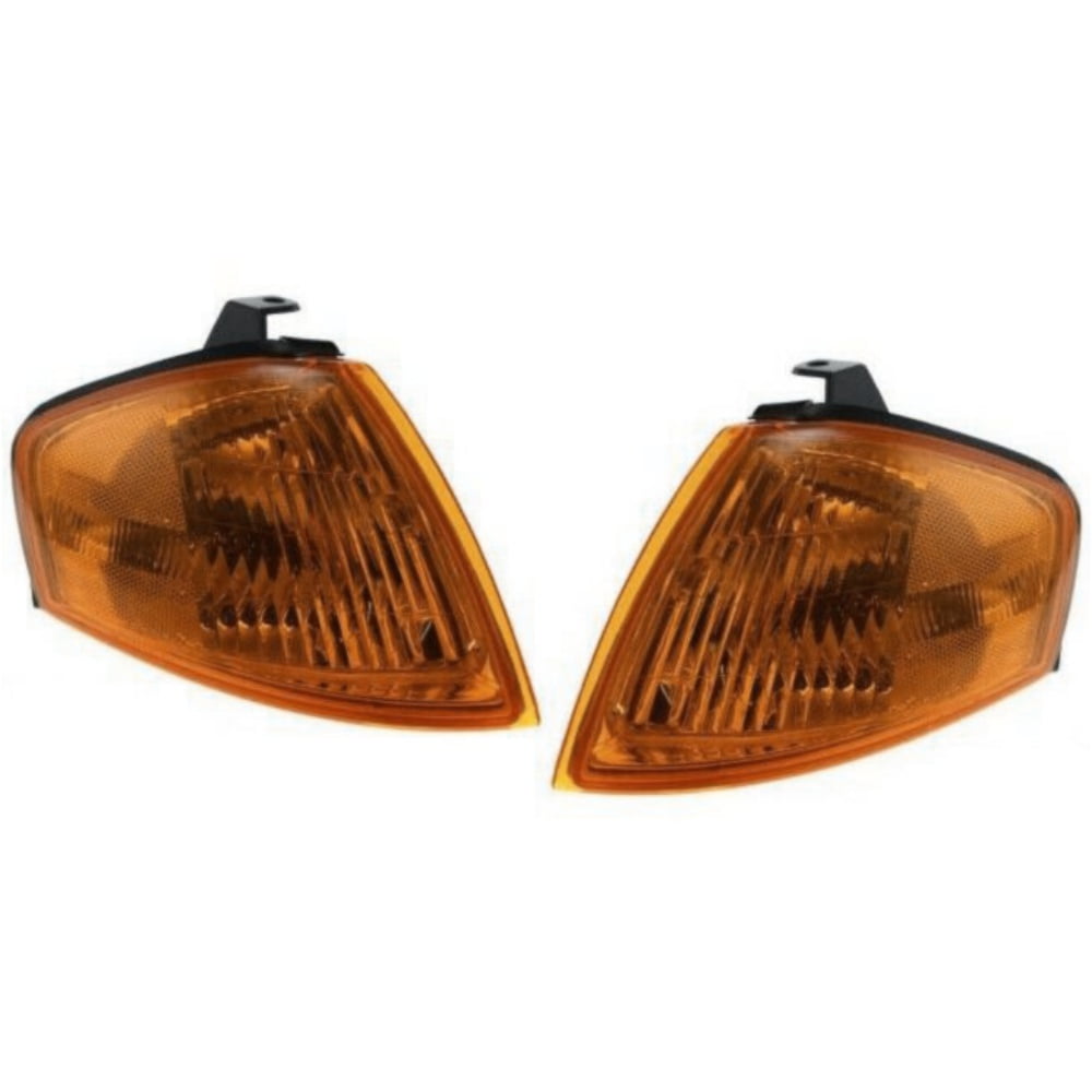 VioletLisa 2pcs Signal Light Left Right Side Plastic Lens Amber Lens ...