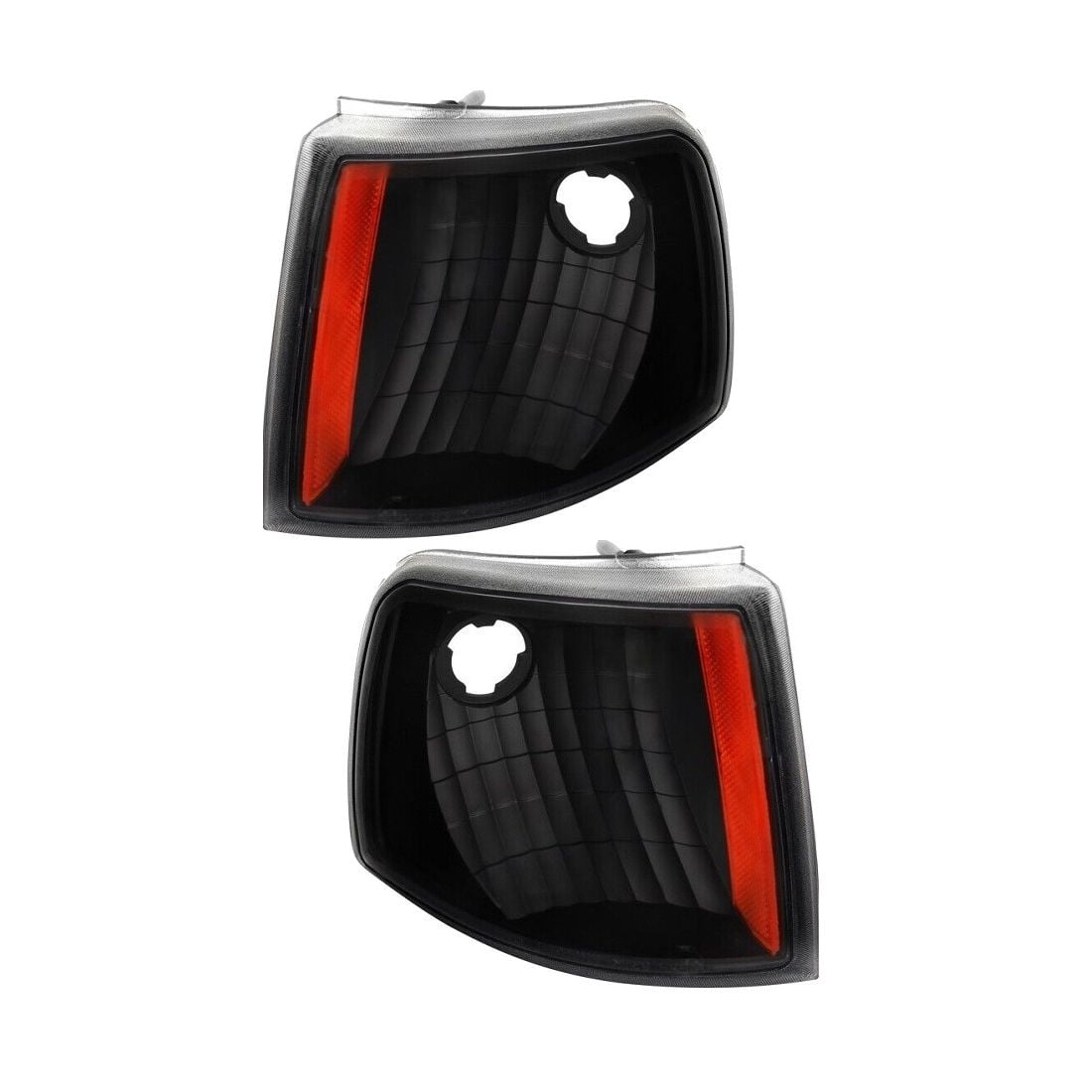 VioletLisa Black Corner Lights Bumper Signal Parking Lamp Heavy Duty ...