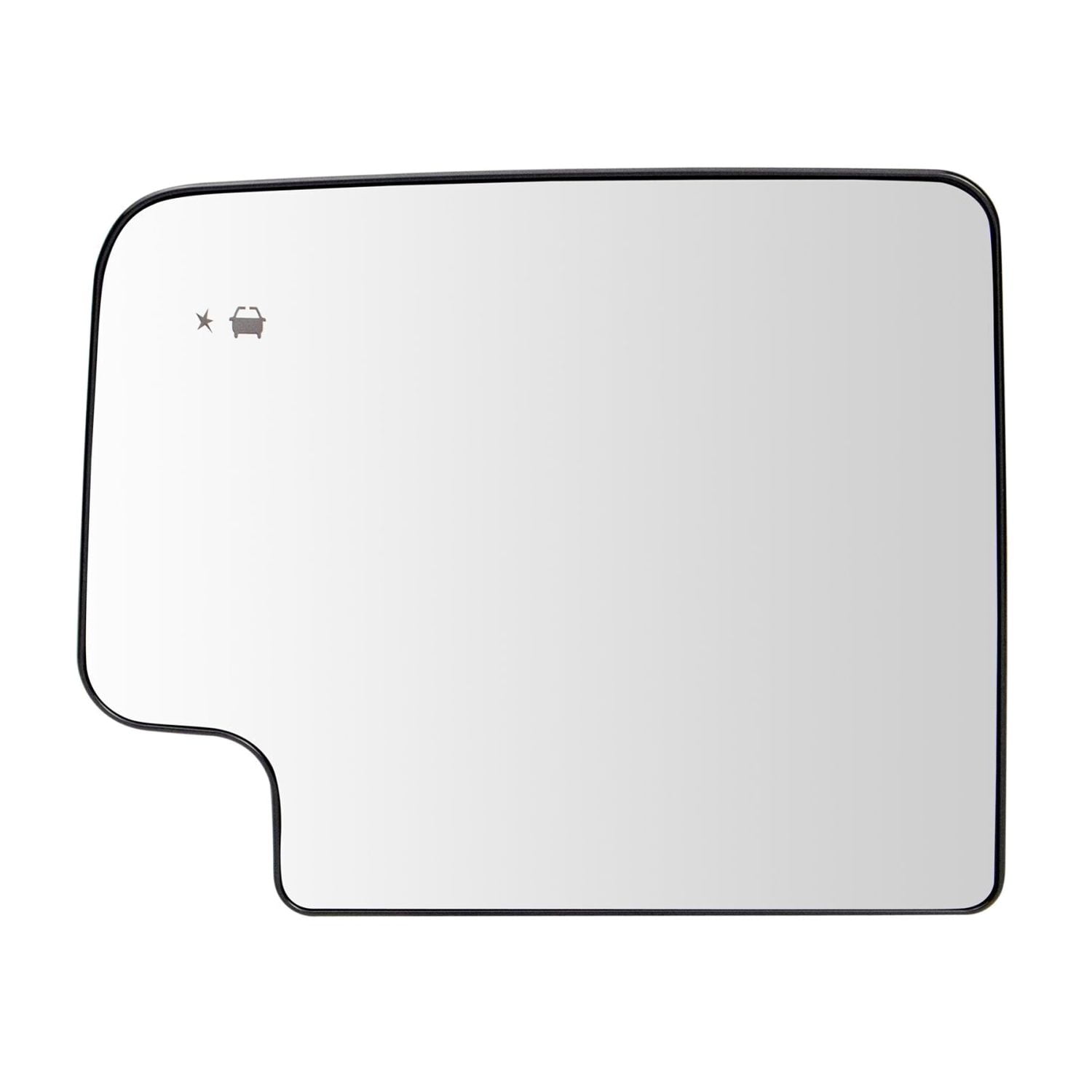 VioletLisa Driver Side Upper Mirror Glass Snap on-Attachment Type Clear ...