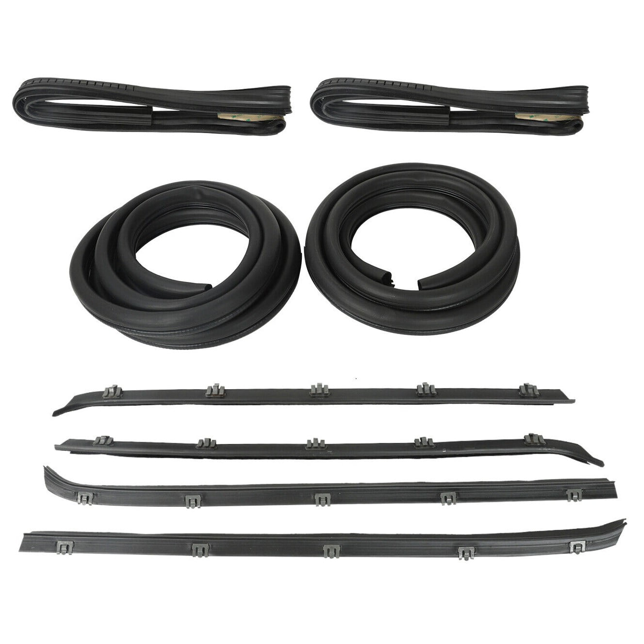 VioletLisa Front Door Window Run Sweep Felts Weatherstrip Seals Kit Set ...