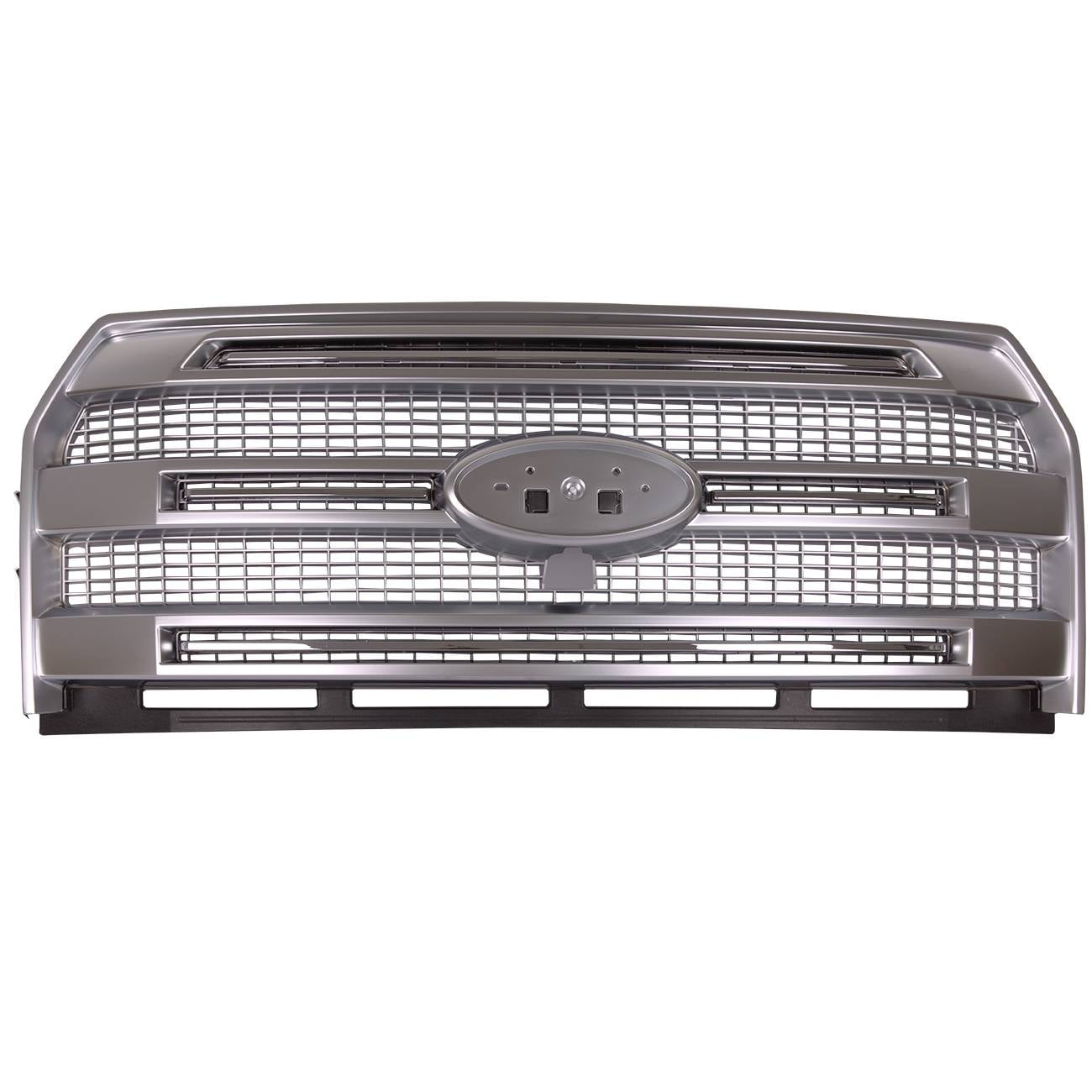 VioletLisa Grille Front Side Golden Chrome Luxurious Radiator for Ford ...