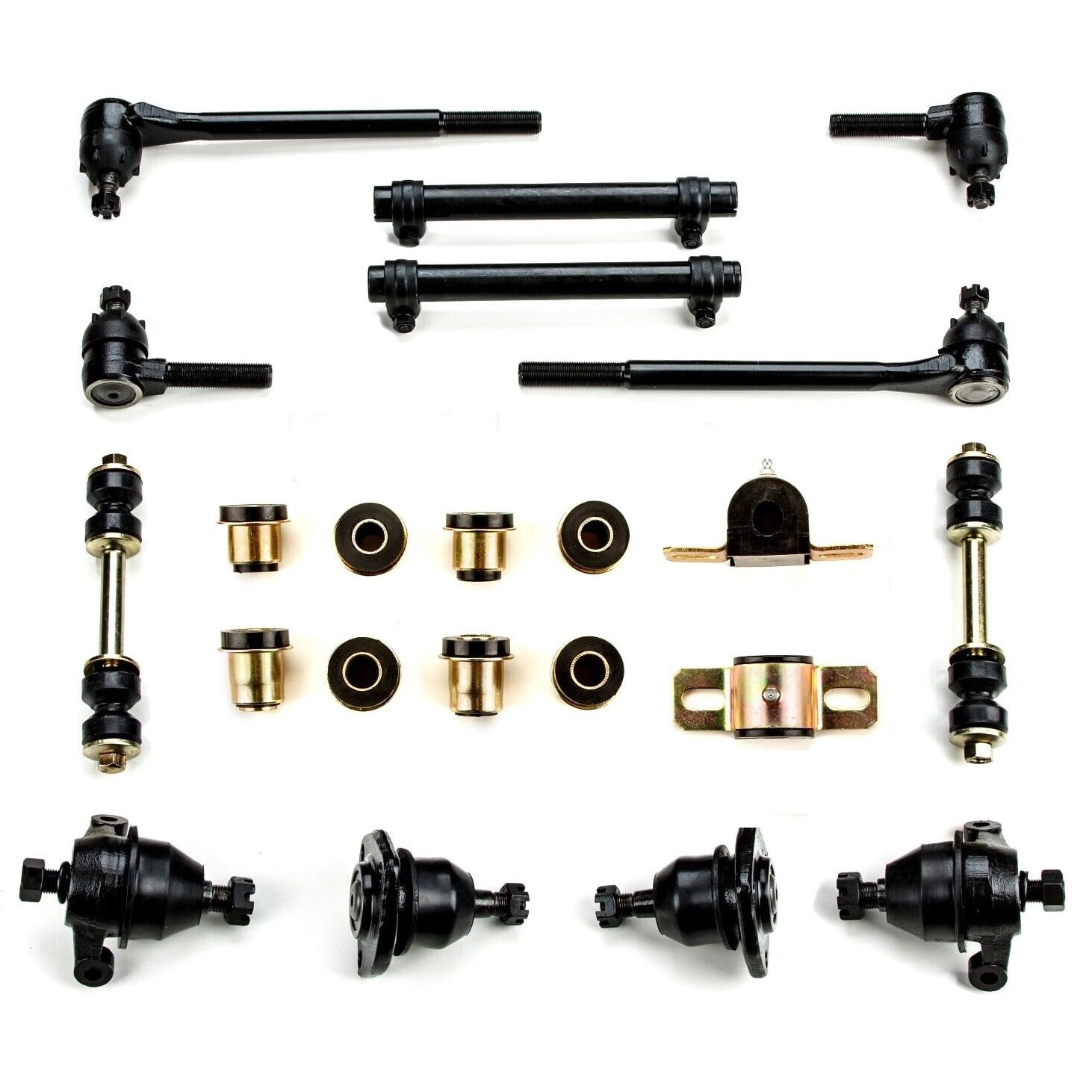 VioletLisa Suspension Kit Front Side Polyurethane Greasable Black Nuts ...