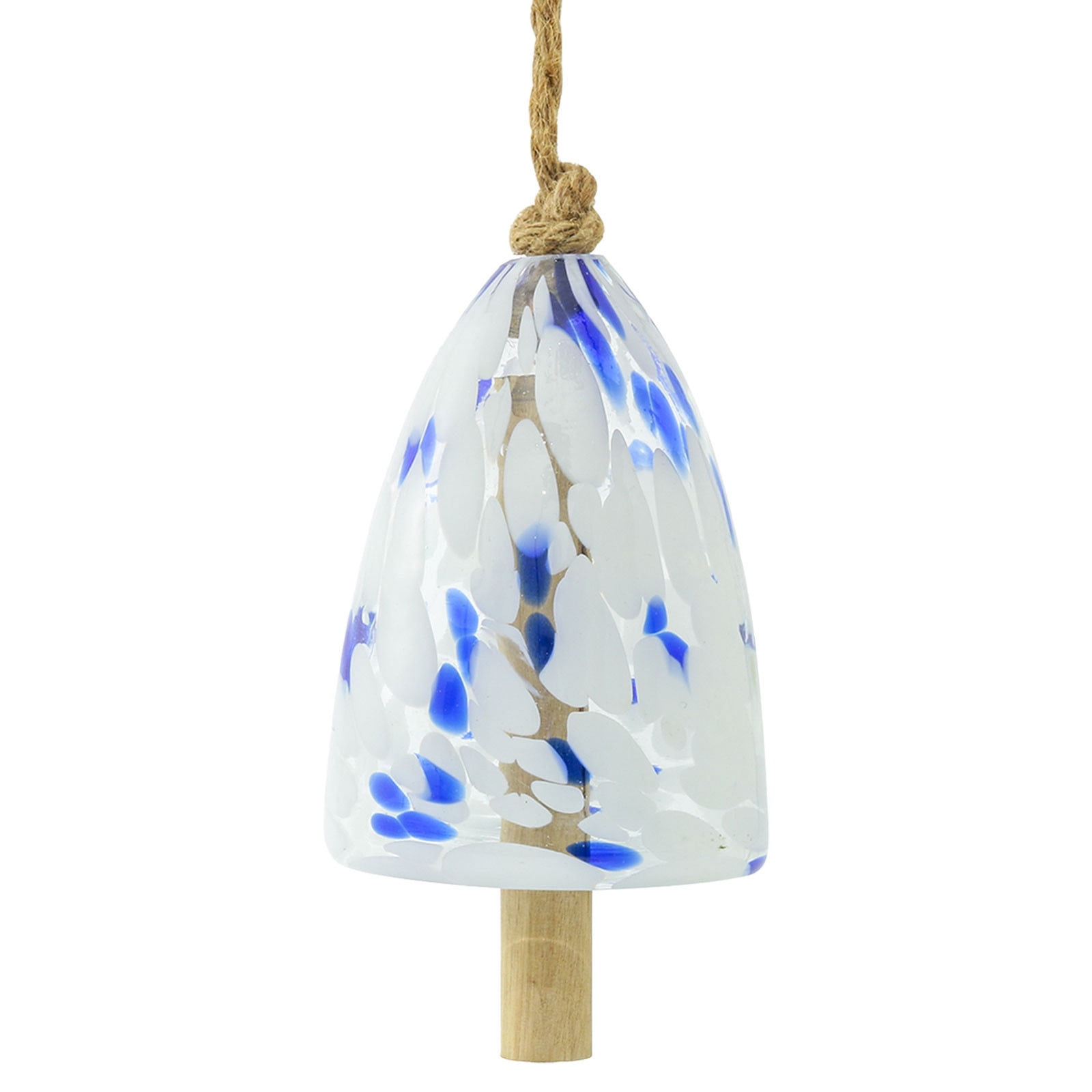 Violete Glass Wind Chime | Colorful Polka Dot Design, Wooden Beaters ...