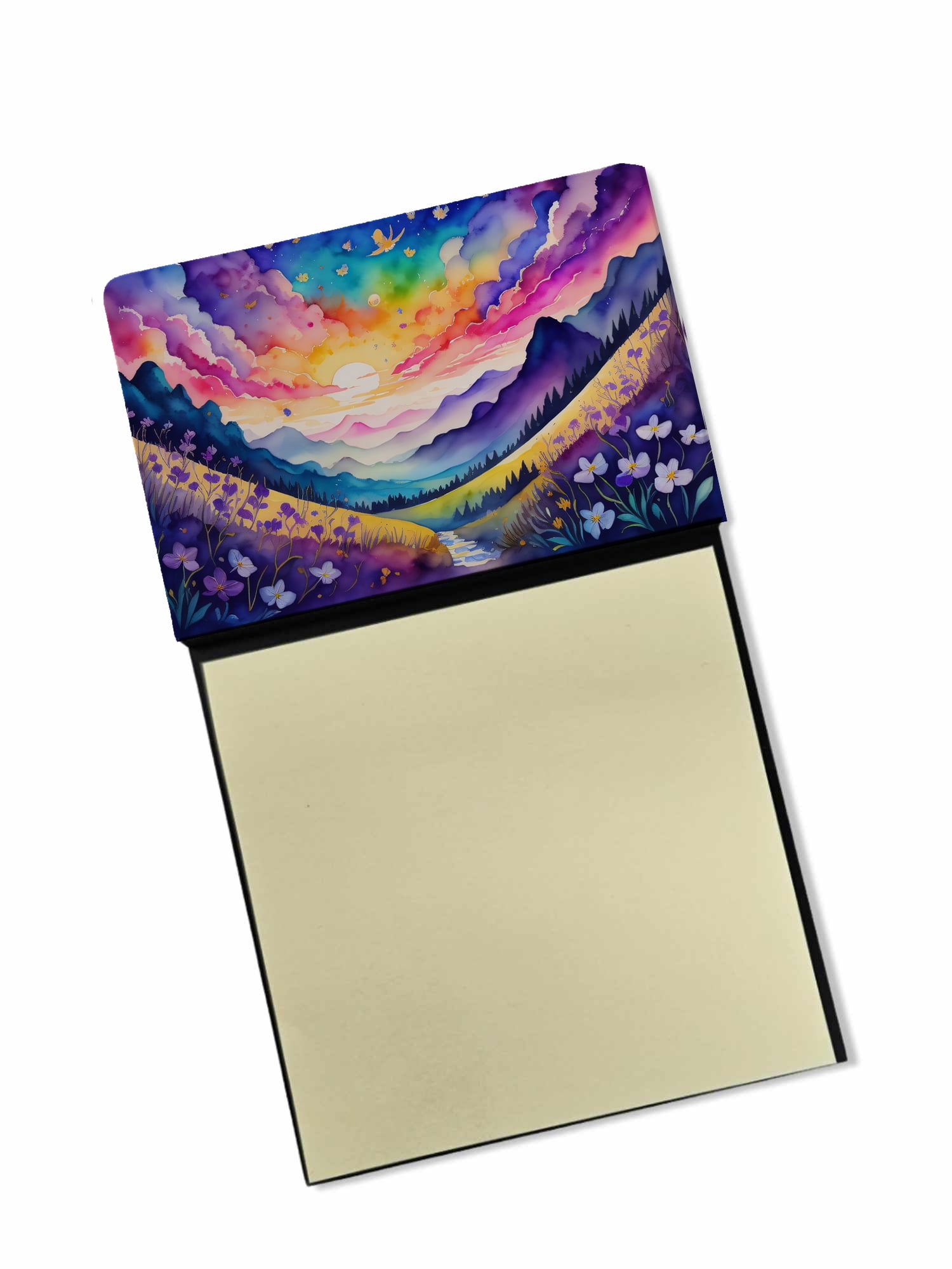 Violets in Color Sticky Note Holder 3.25 in x 5.25 in - Walmart.com