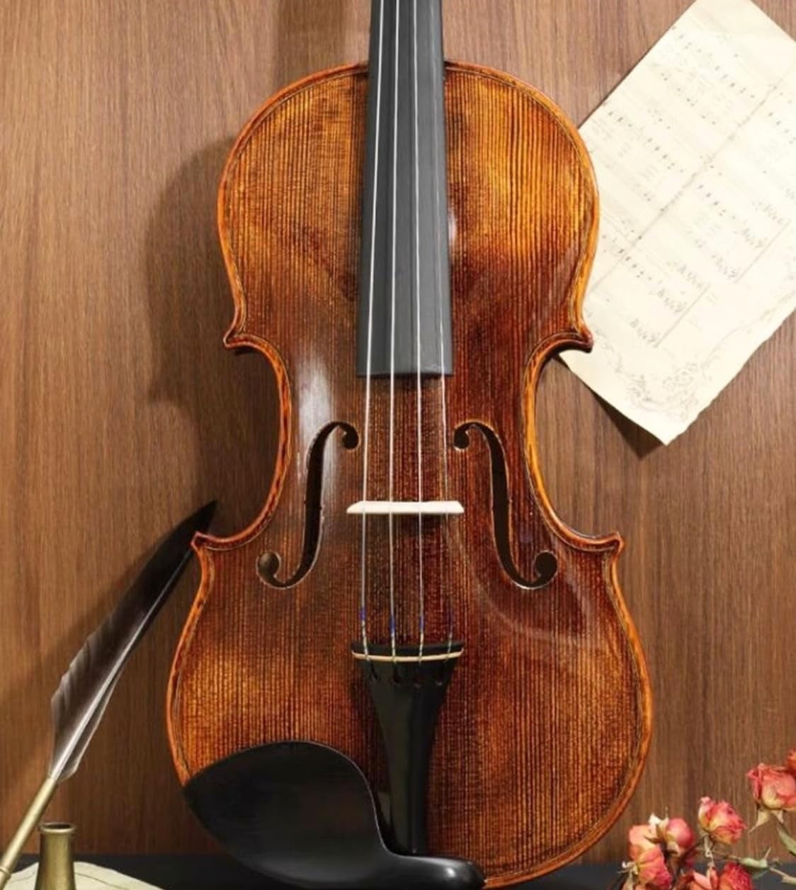 Violin 4/4 maple totally hand-made Professional performance stringed ...