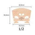 Violin Bridges Fiddle Maple Wood For 1/2 Musical Instrument Accessories ...