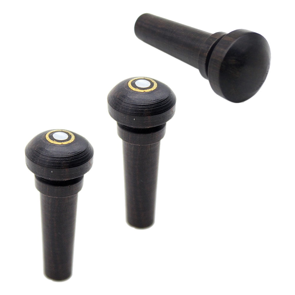 Violin End Nail 3 Pcs Endpin Wood Bridge Nut Musical Instruments Peg ...