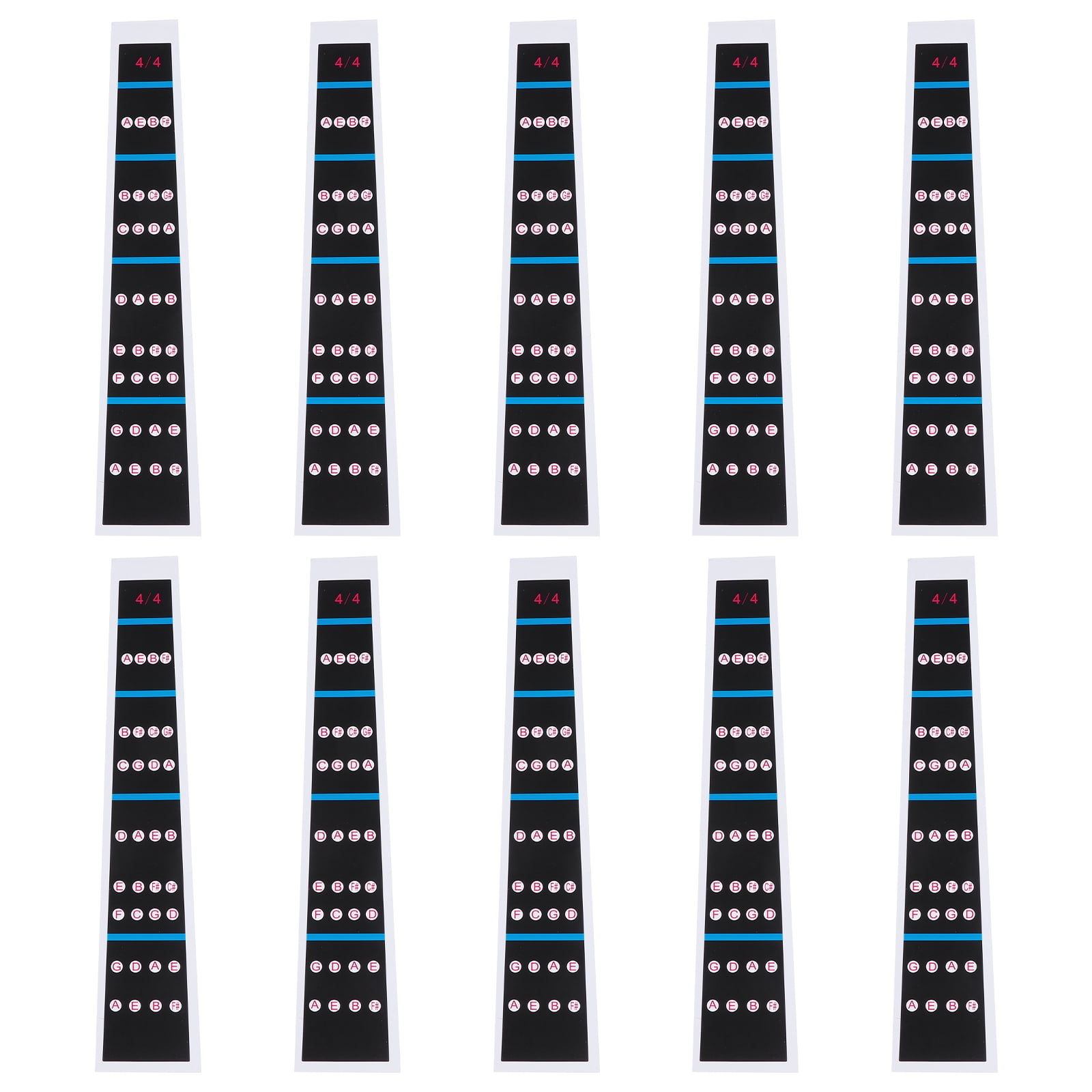 Violin Fretboard Stickers,10 Sheets Violin Fiddle Finger Guide ...