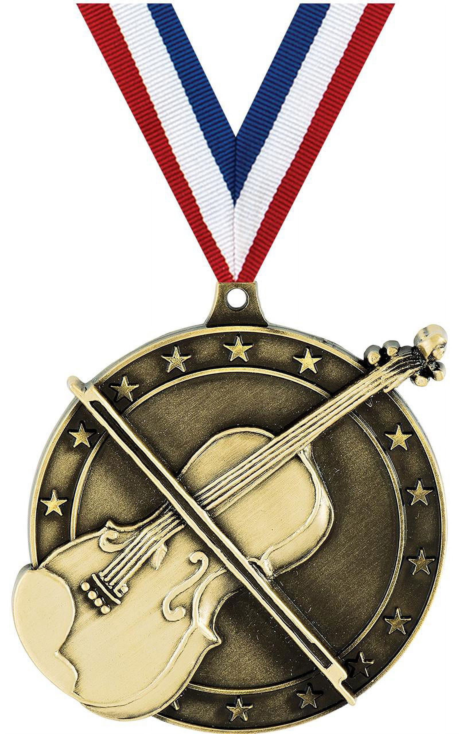 Violin Medals, 2" Gold Diecast Violin Medal Award 5 Pack - Walmart.com