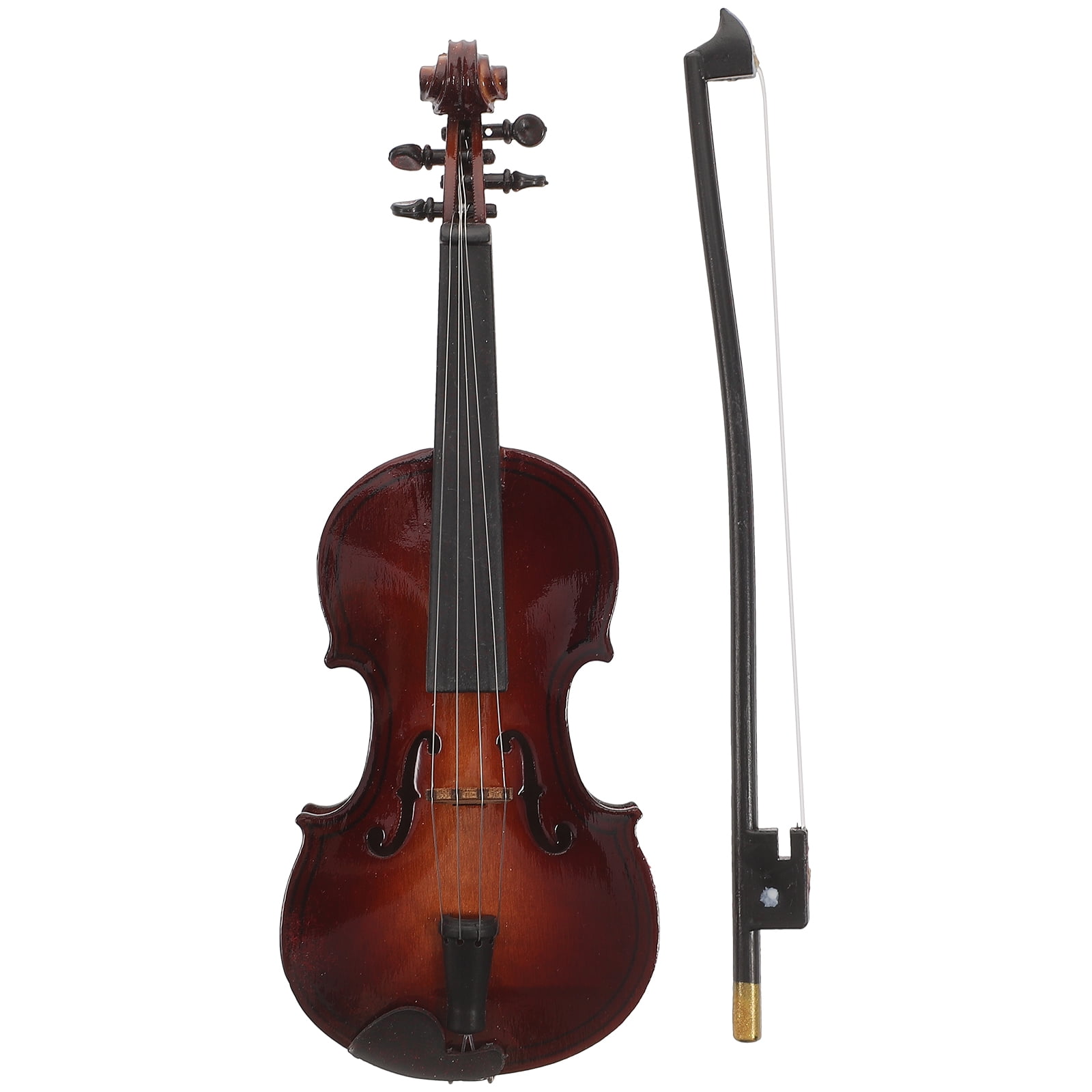 Violin Model Vintage Decor Musical Ornament Decorative Instrument Pendant Violin Figures Party