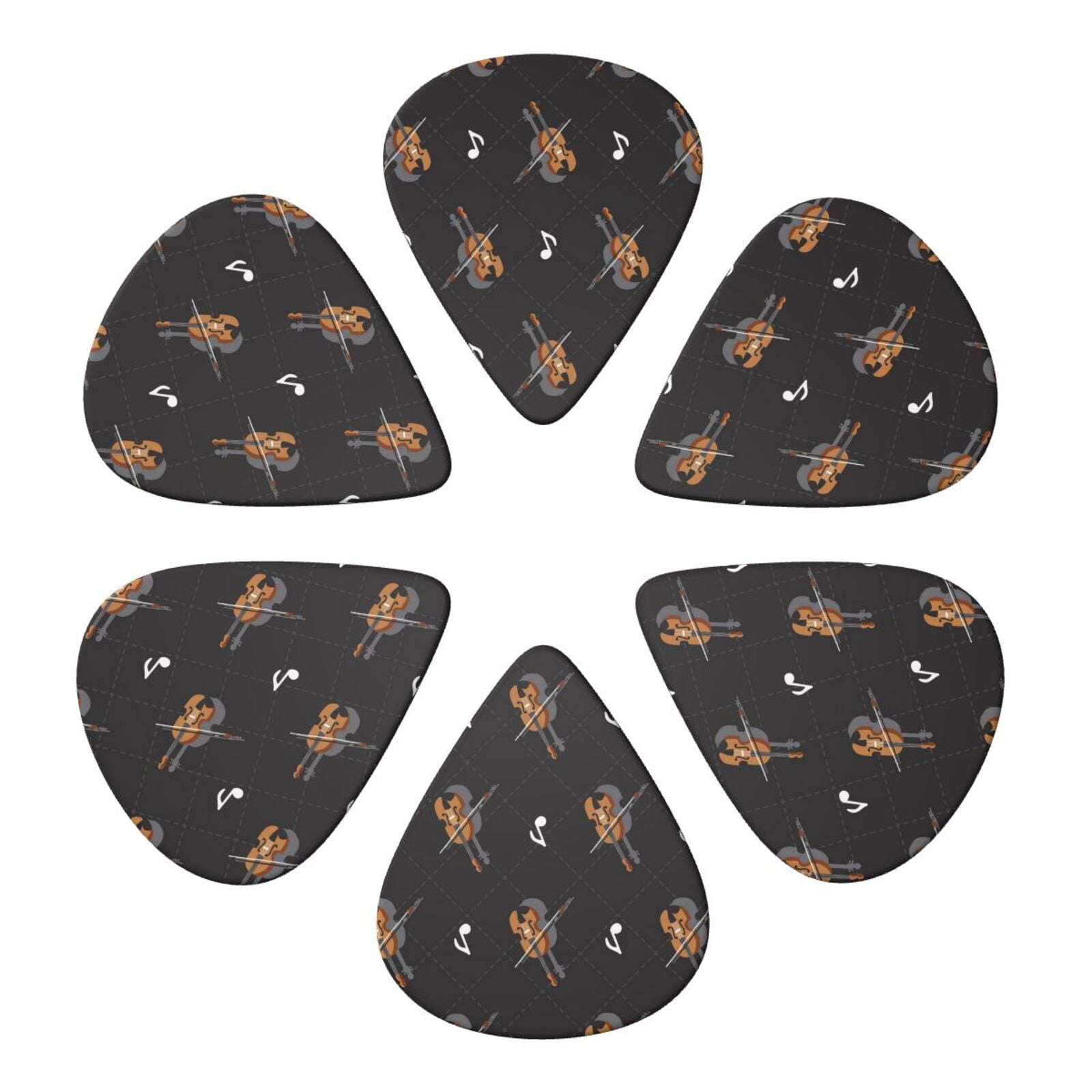 Violin Musical Instrument Music Vintage Guitar Pick 6 Pack for Bass ...