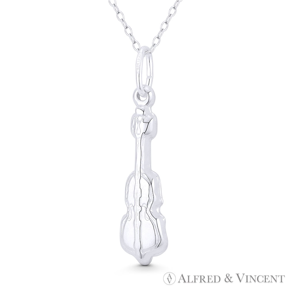 Violin Musical Instrument / Musician Charm 33x8mm (1.3x0.3in) 3D ...