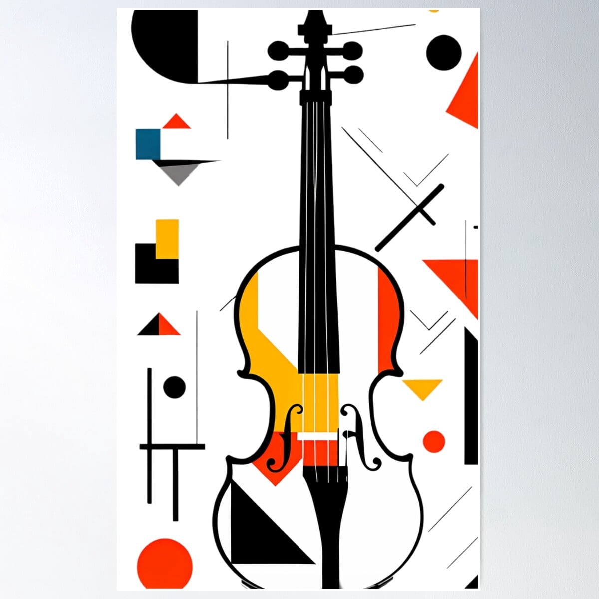 Violin Poster Wall Art, Modern Wall Decor For Living Room Bedroom ...