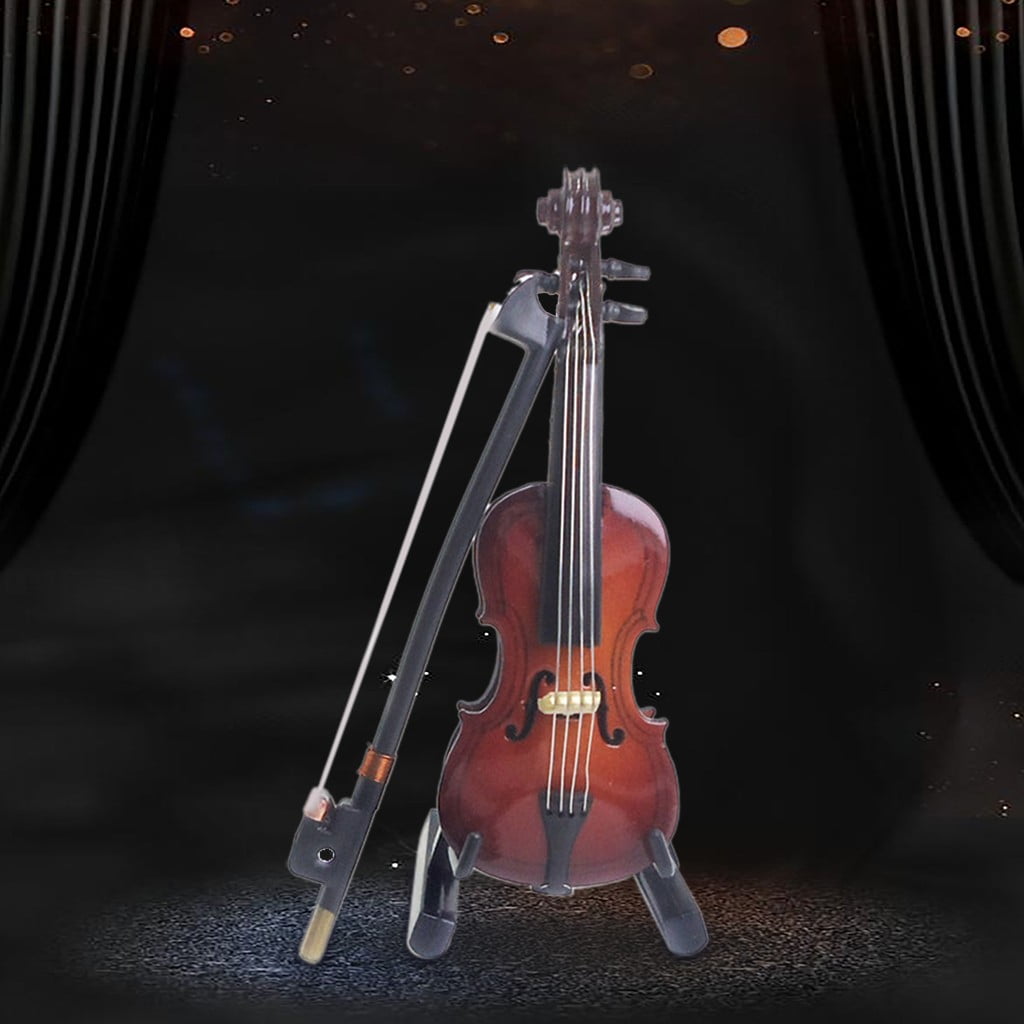 Violin Pretend Toy, Miniature Musical Instrument, 1:12 Doll House ...