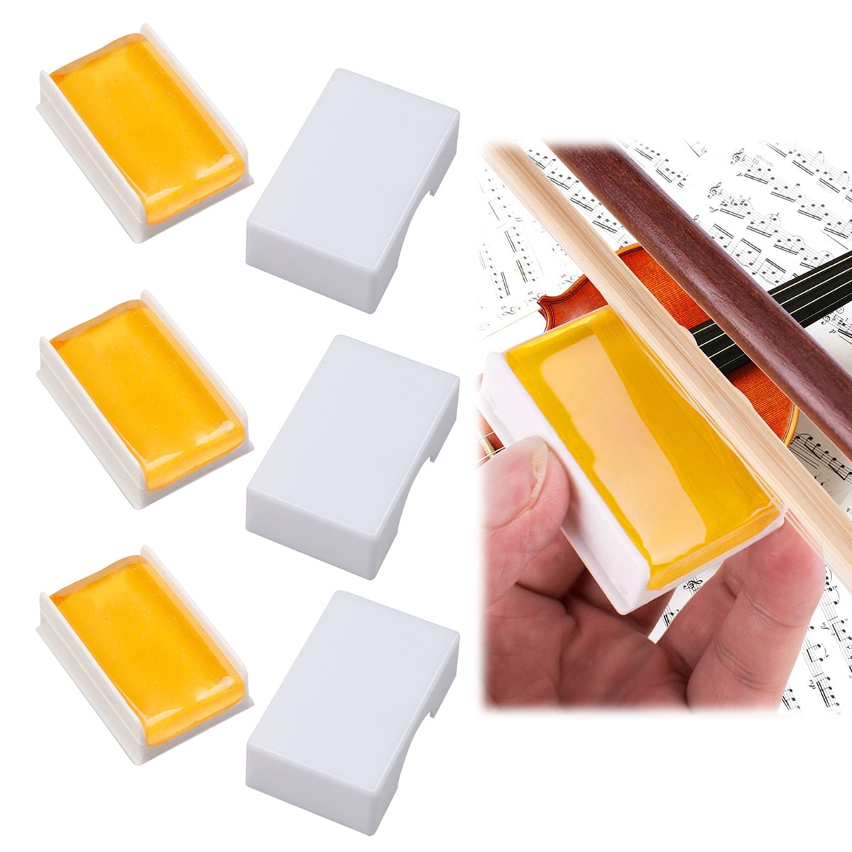 Violin Rosin for Enhanced Sound Quality, Natural Resin Low Dust Rosin ...