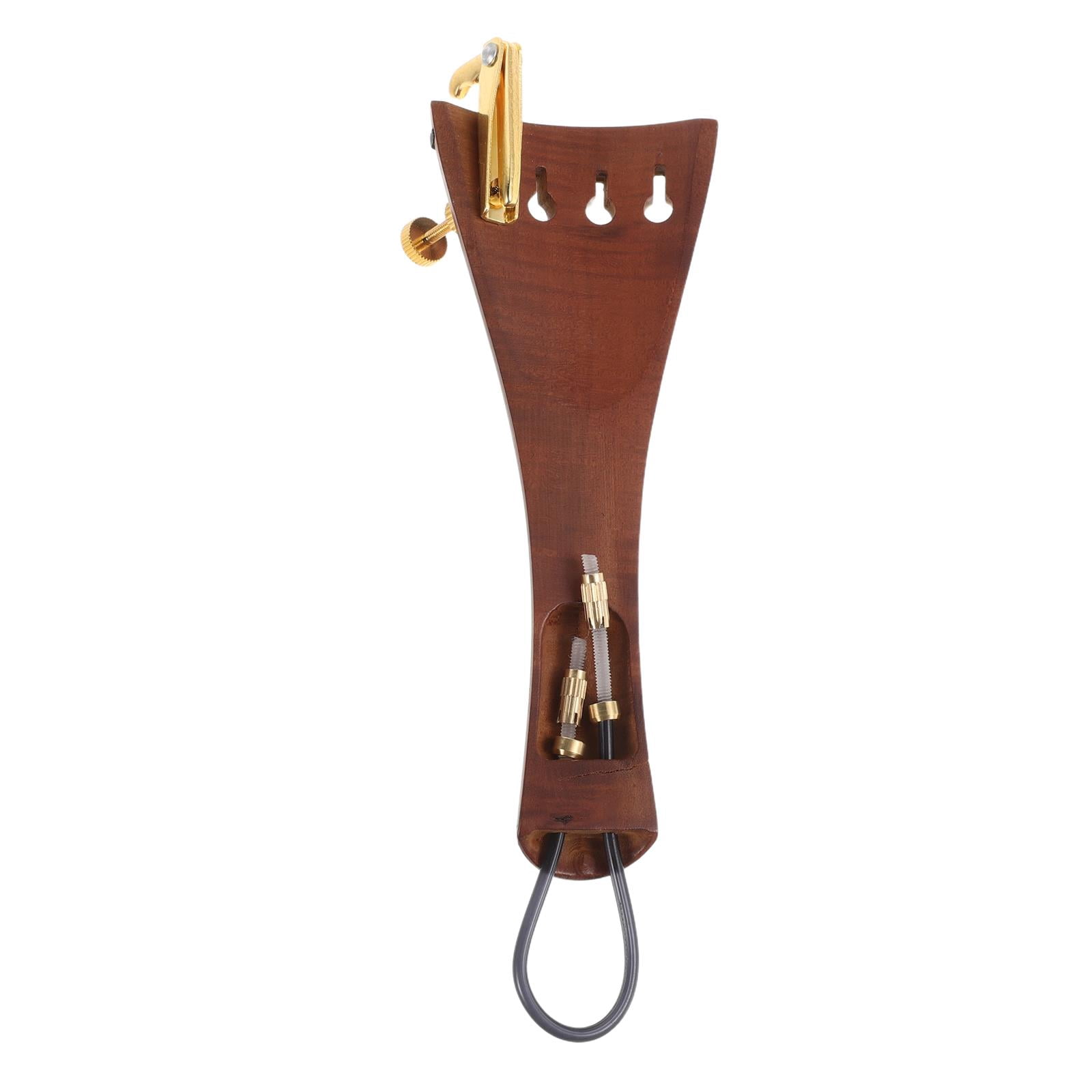 Violin Tailpiece with Metal Tuners - Rosewood Tailpiece with Tailgut ...