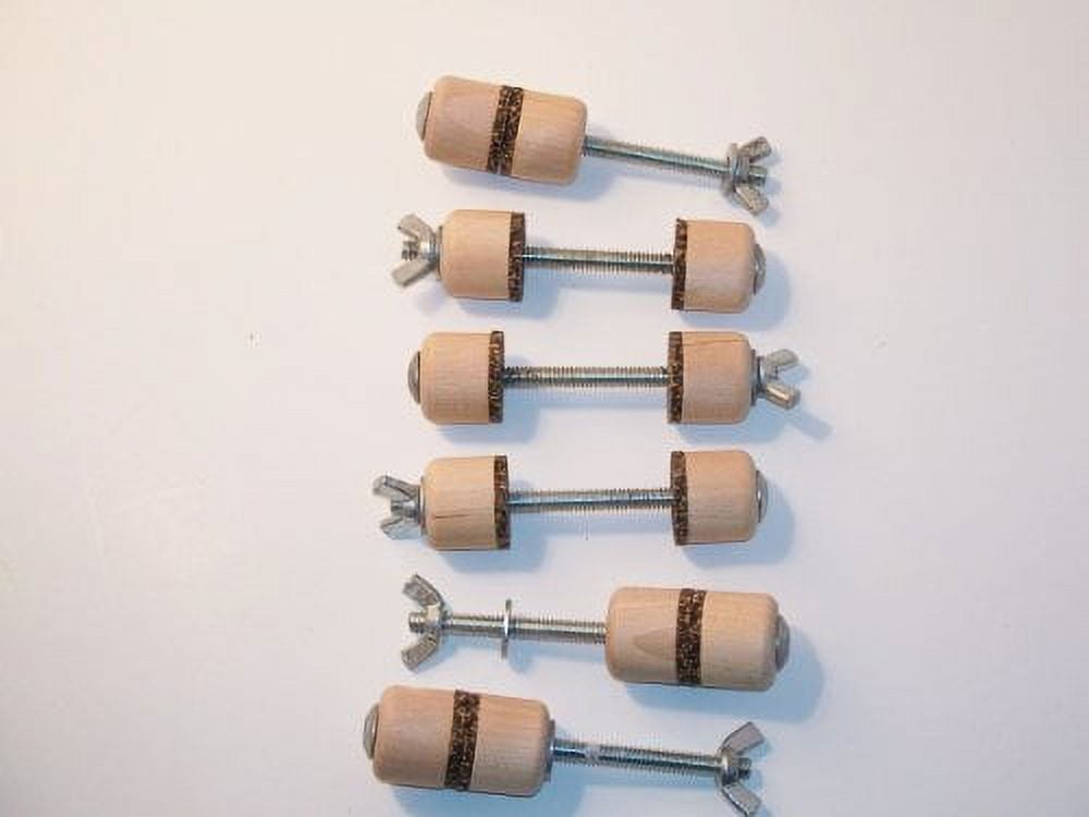 Violin Viola Assembly Clamps 6 Individual Clamp Screws, Cork Pad Plated ...