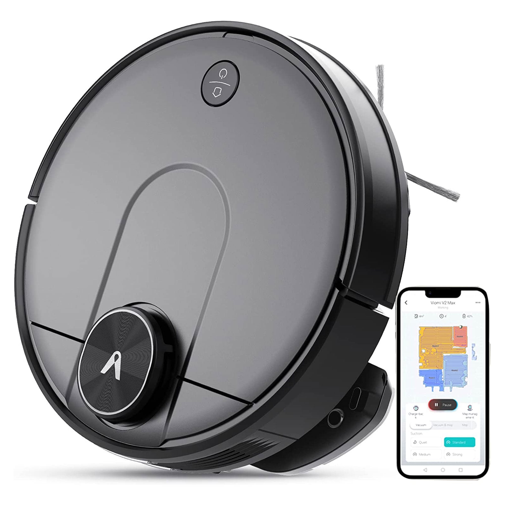Open Box Viomi Smart Robot Vacuum Max Duster Vacuum and Mop for Multi ...