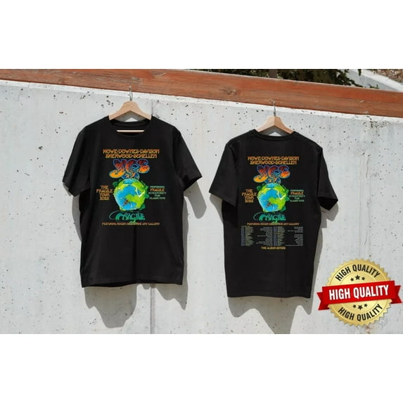 Vionia 2 Sides YES Band The Fragile Tour 2025 The Album Series Shirt S ...