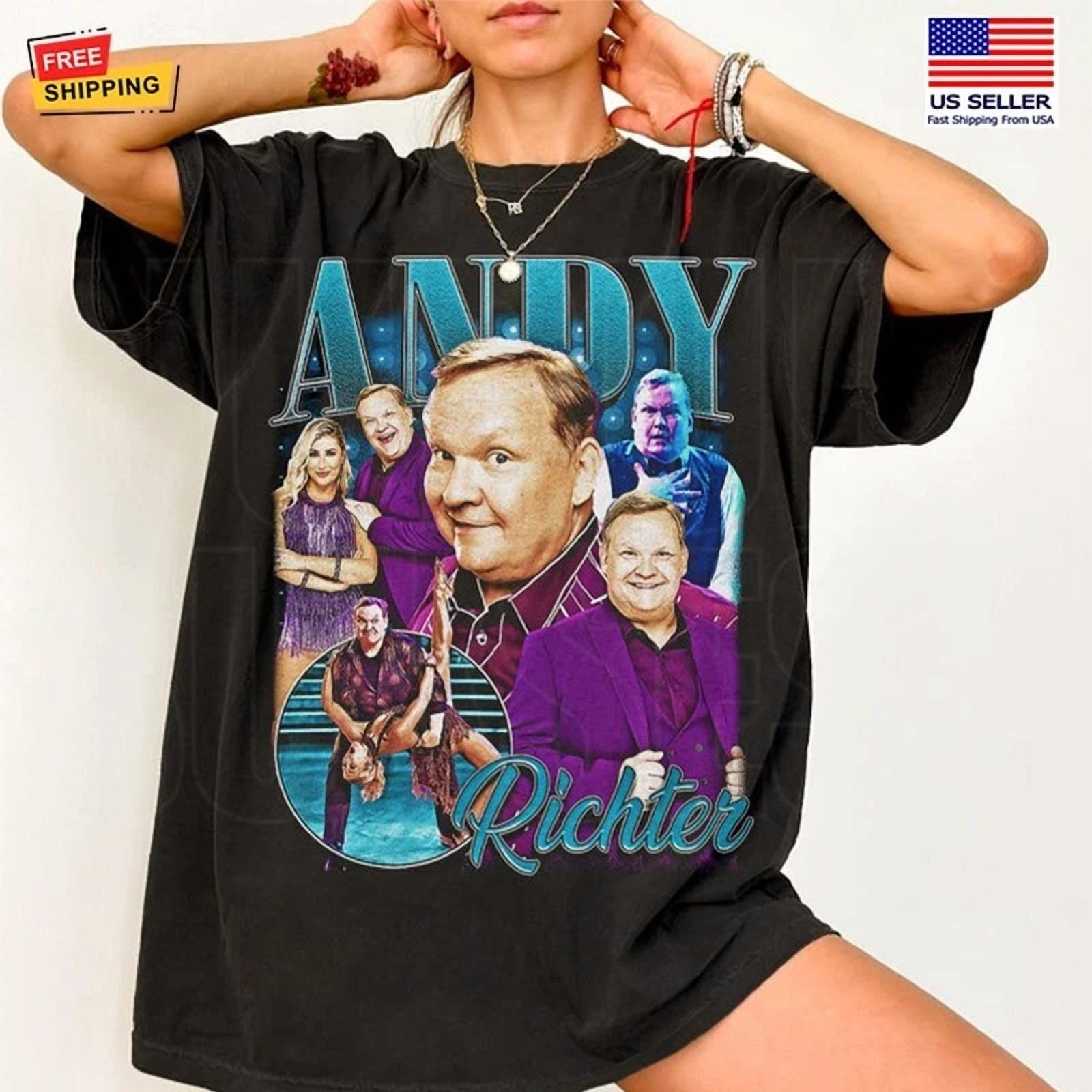 Vionia Andy Richter Dwts 2025 Bootleg T-shirt, Andy Emma Slater Dancing ...