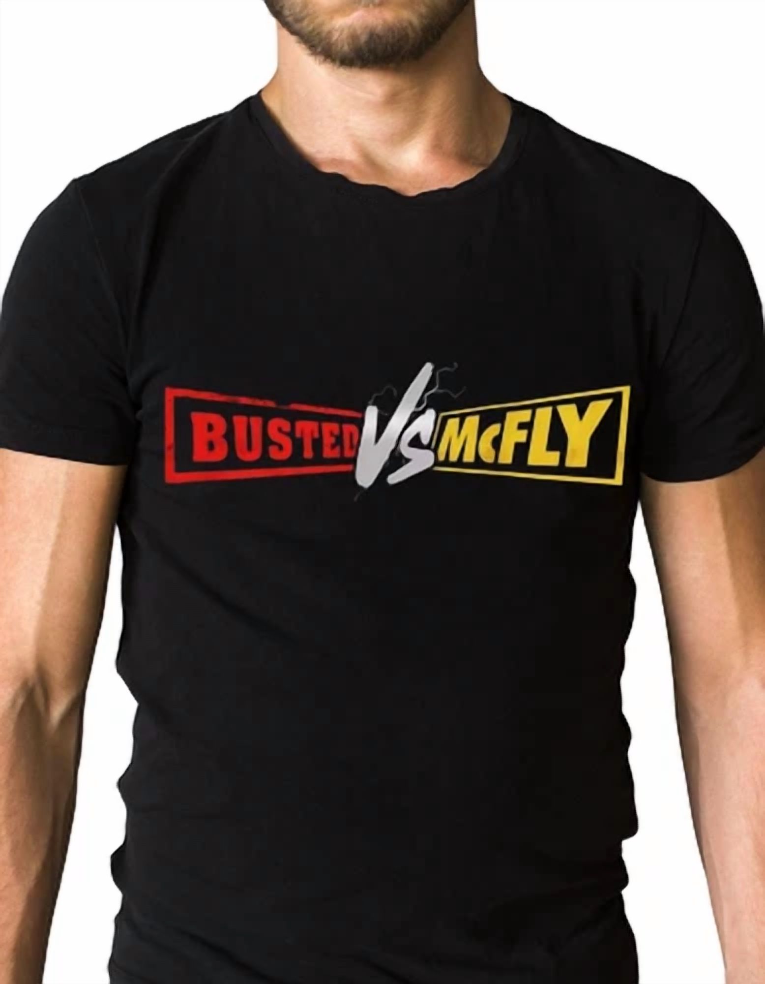 Vionia Busted VS McFly 2025 Tour Fan T-Shirt Unisex Band Tee Tops Music ...