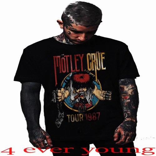 Vionia MOTLEY CRUE TOUR 1987 THE CLASSIC ROCK T SHIRTS - Walmart.com