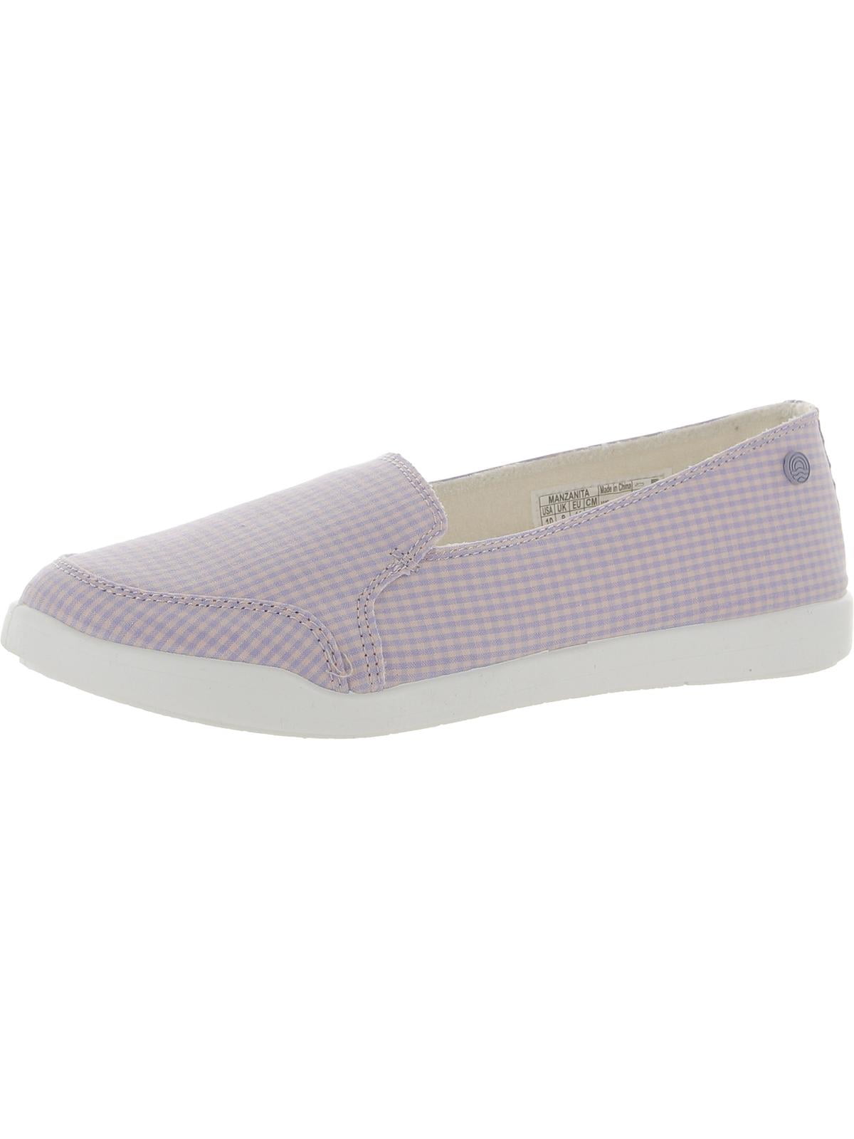 Vionic Beach Womens Manzanita Gingham Comfort Slip-On Sneakers ...