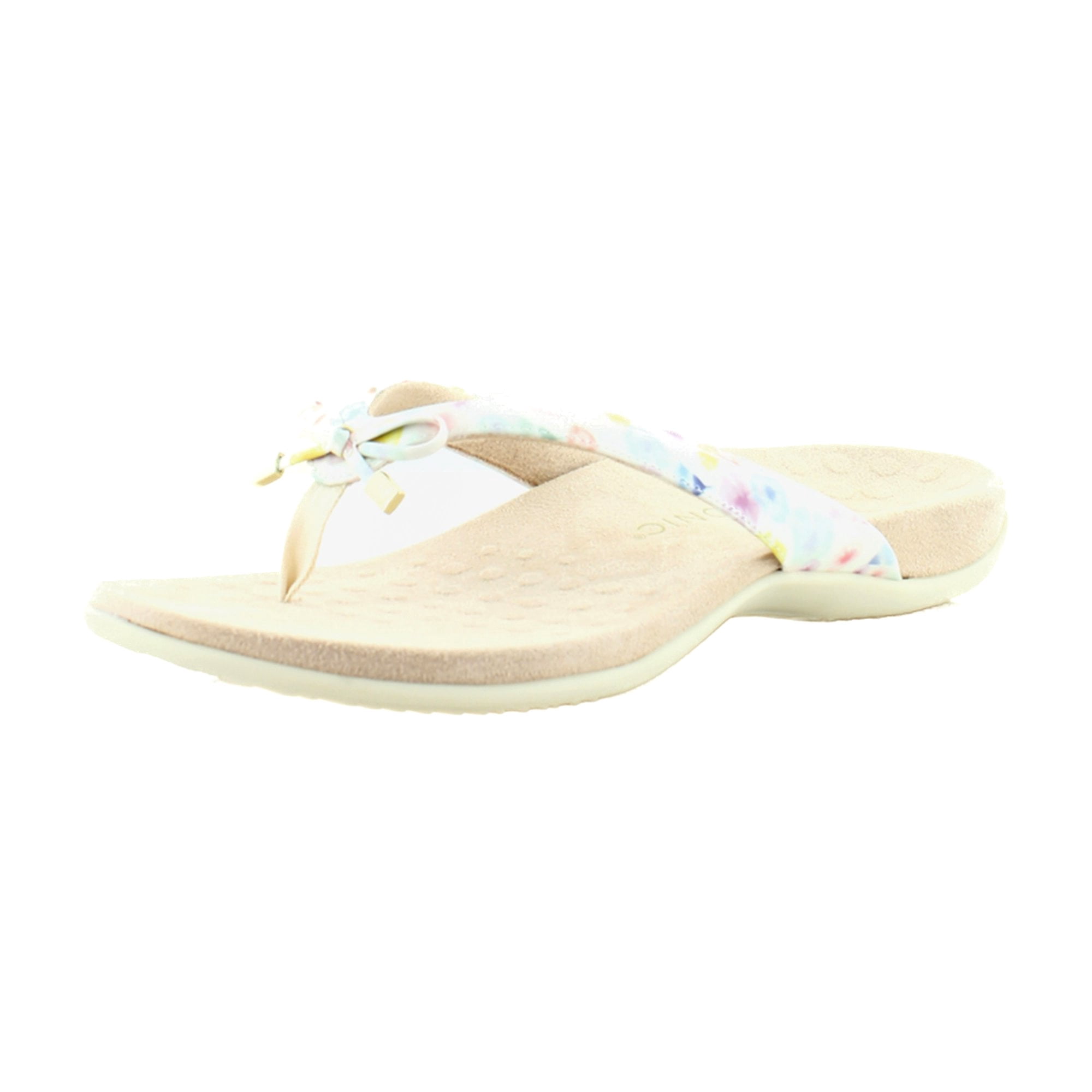 Vionic Women's Rest Bella Cream Poppy Print Sandal 13M - Walmart.com