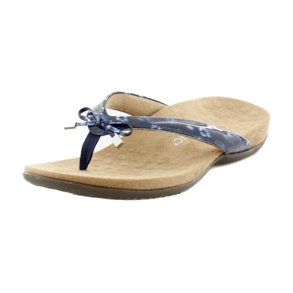 Vionic, Women's Rest Bella Sandal, 5W, Navy Poppy Print - Walmart.com