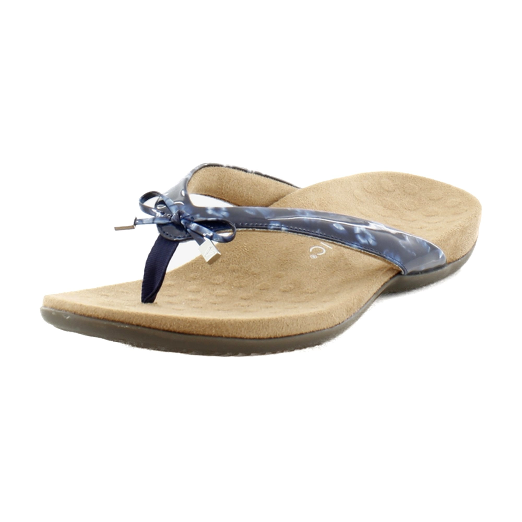 Vionic Bella Women's Sandals Navy Poppy Print Size 7 N - Walmart.com